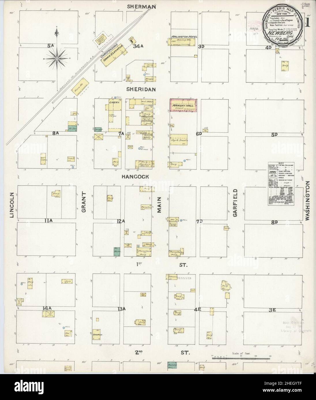 Map of newberg hi-res stock photography and images - Alamy