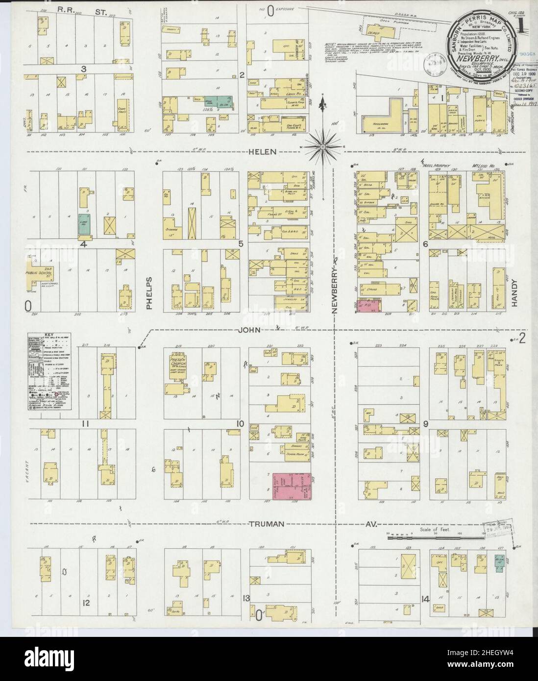 Newberry michigan map hi-res stock photography and images - Alamy