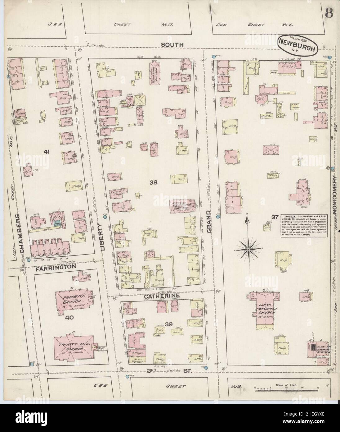 Map of newburgh hi-res stock photography and images - Alamy
