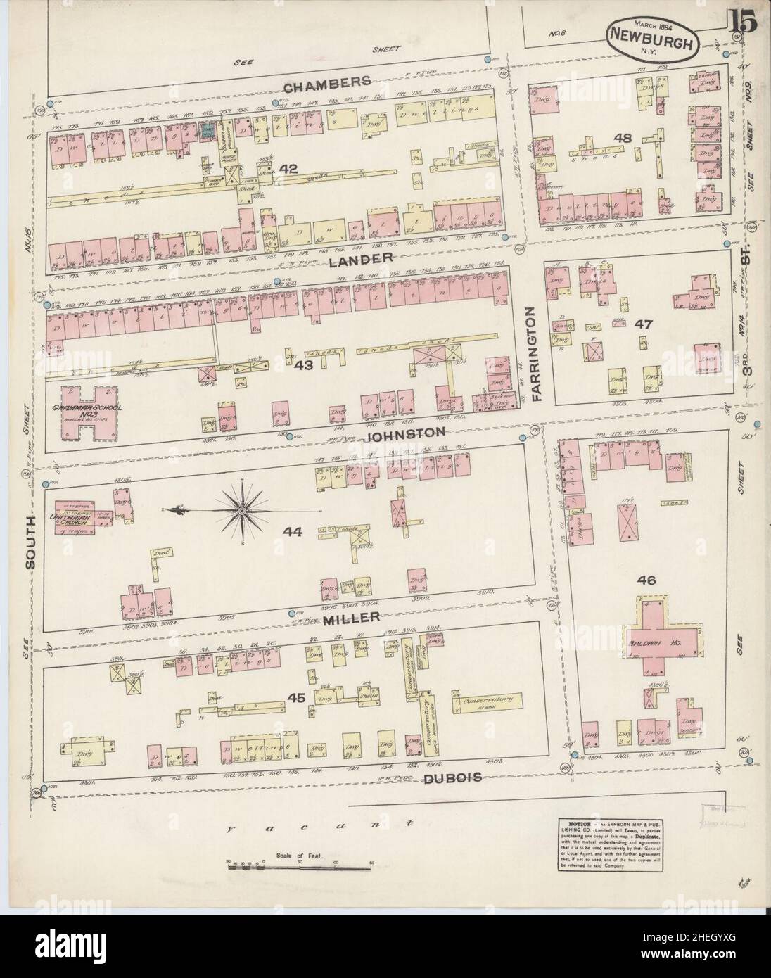 Map of newburgh new york hi-res stock photography and images - Alamy