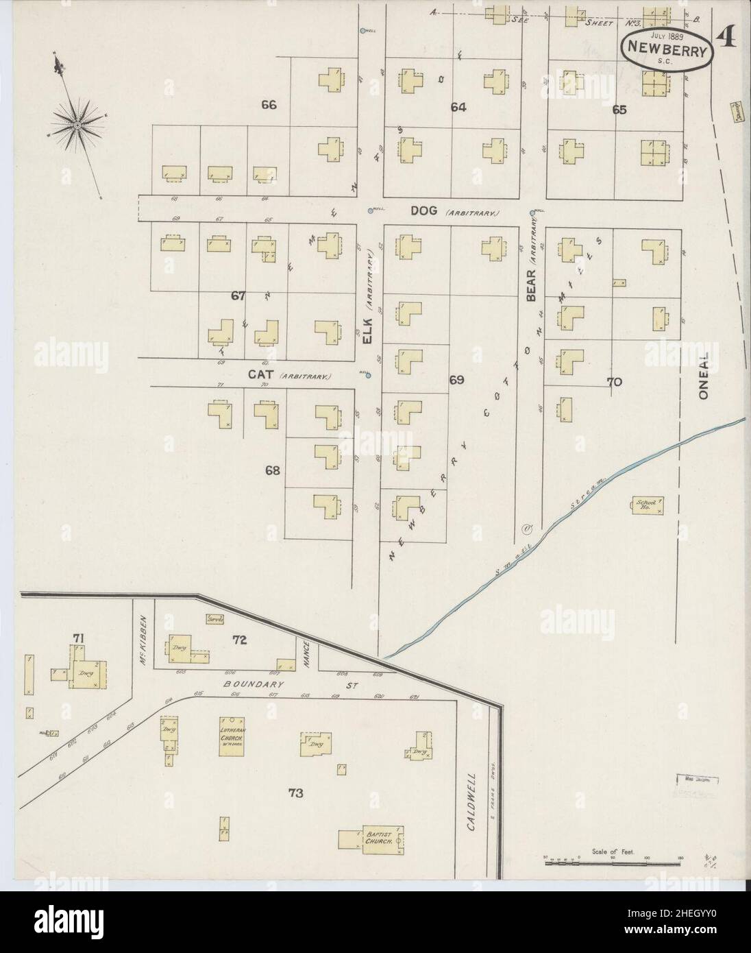 Newberry county map hi-res stock photography and images - Alamy