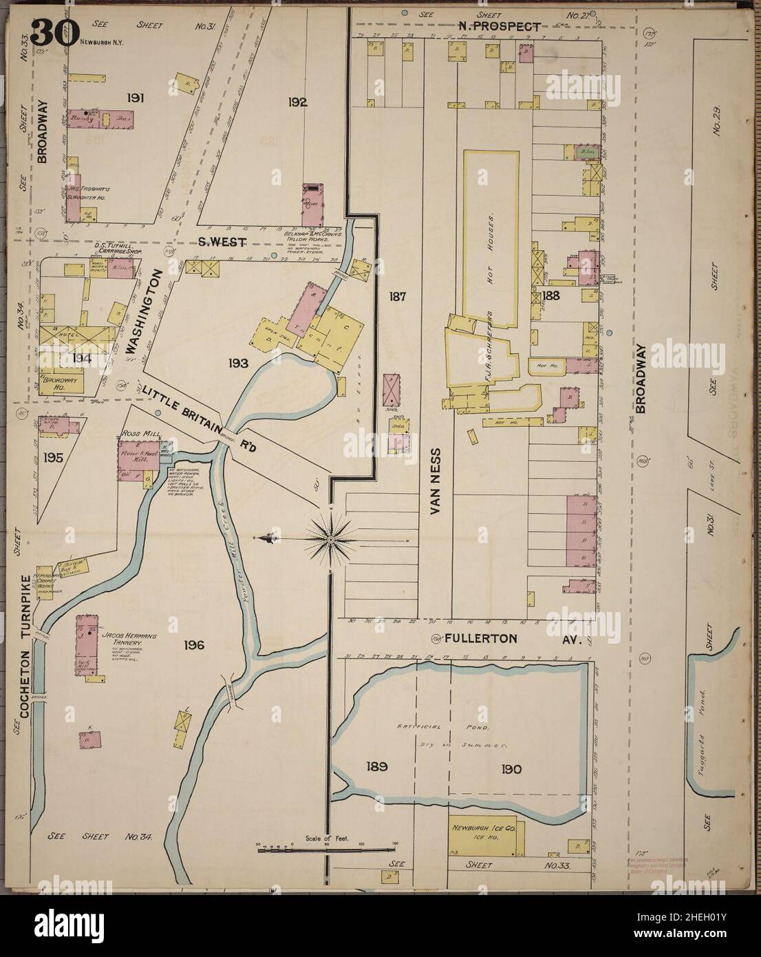 Map of newburgh new york hi-res stock photography and images - Alamy