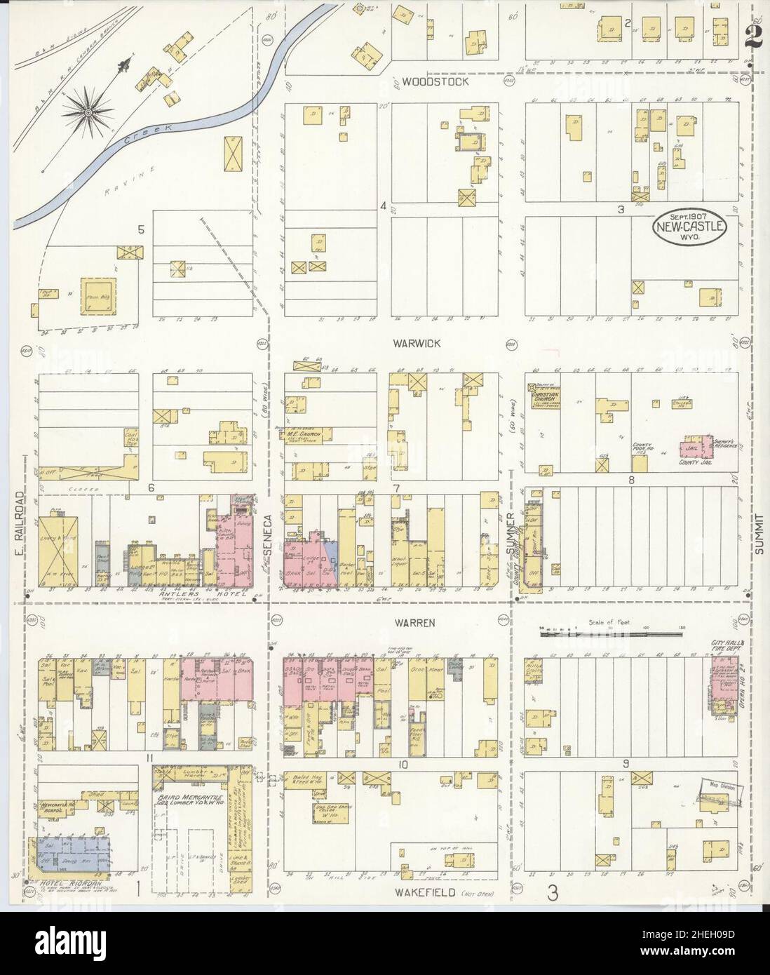 Map of newcastle wyoming hi-res stock photography and images - Alamy