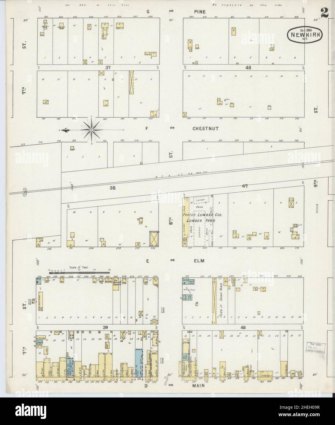 Newkirk map hi-res stock photography and images - Alamy