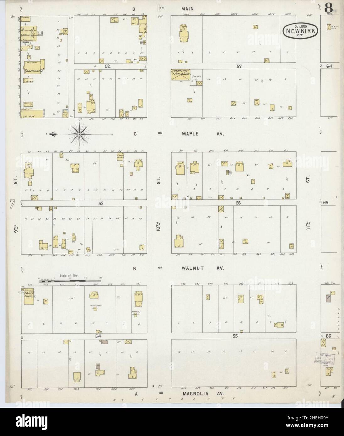 Newkirk map hi-res stock photography and images - Alamy