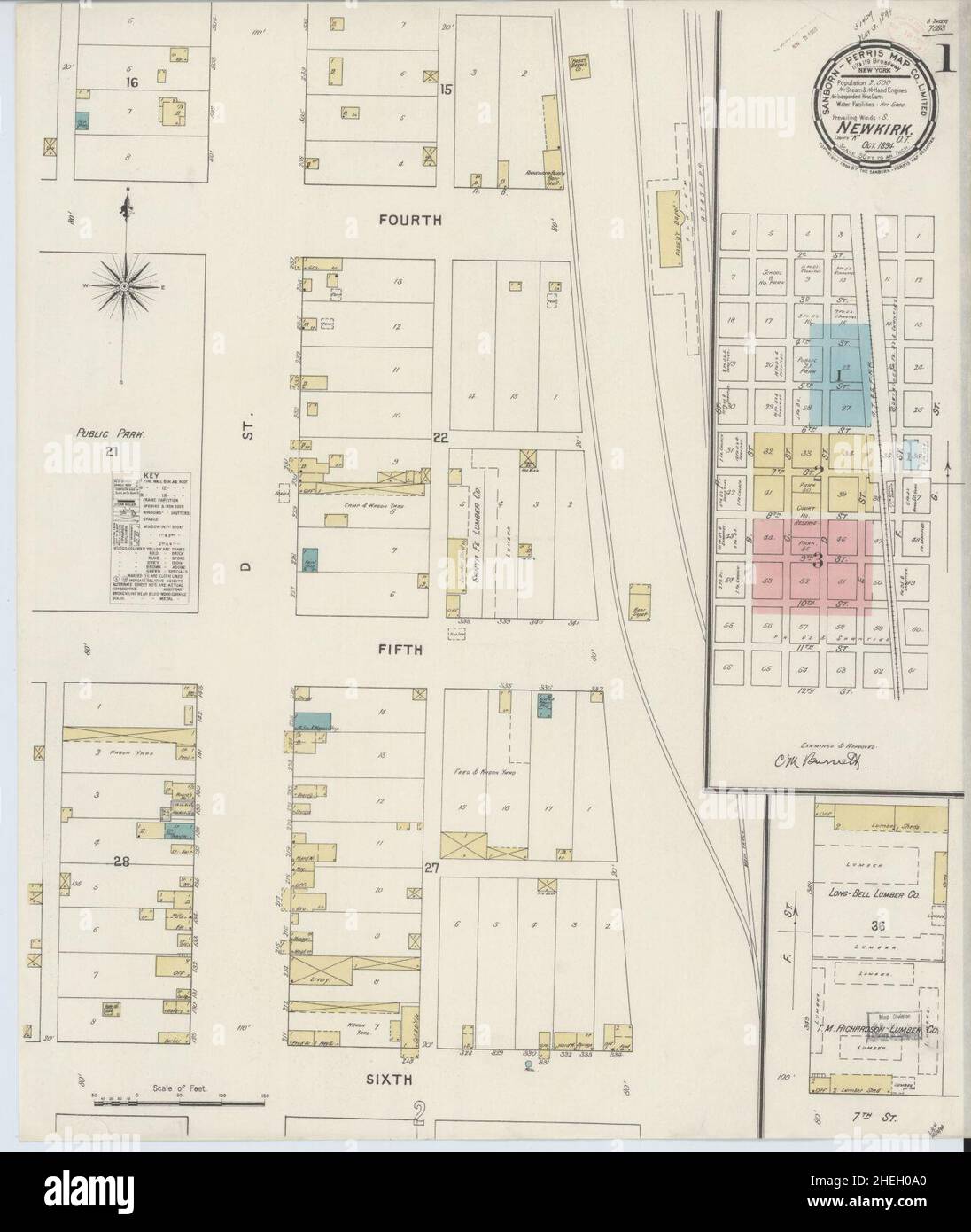 Newkirk map hi-res stock photography and images - Alamy