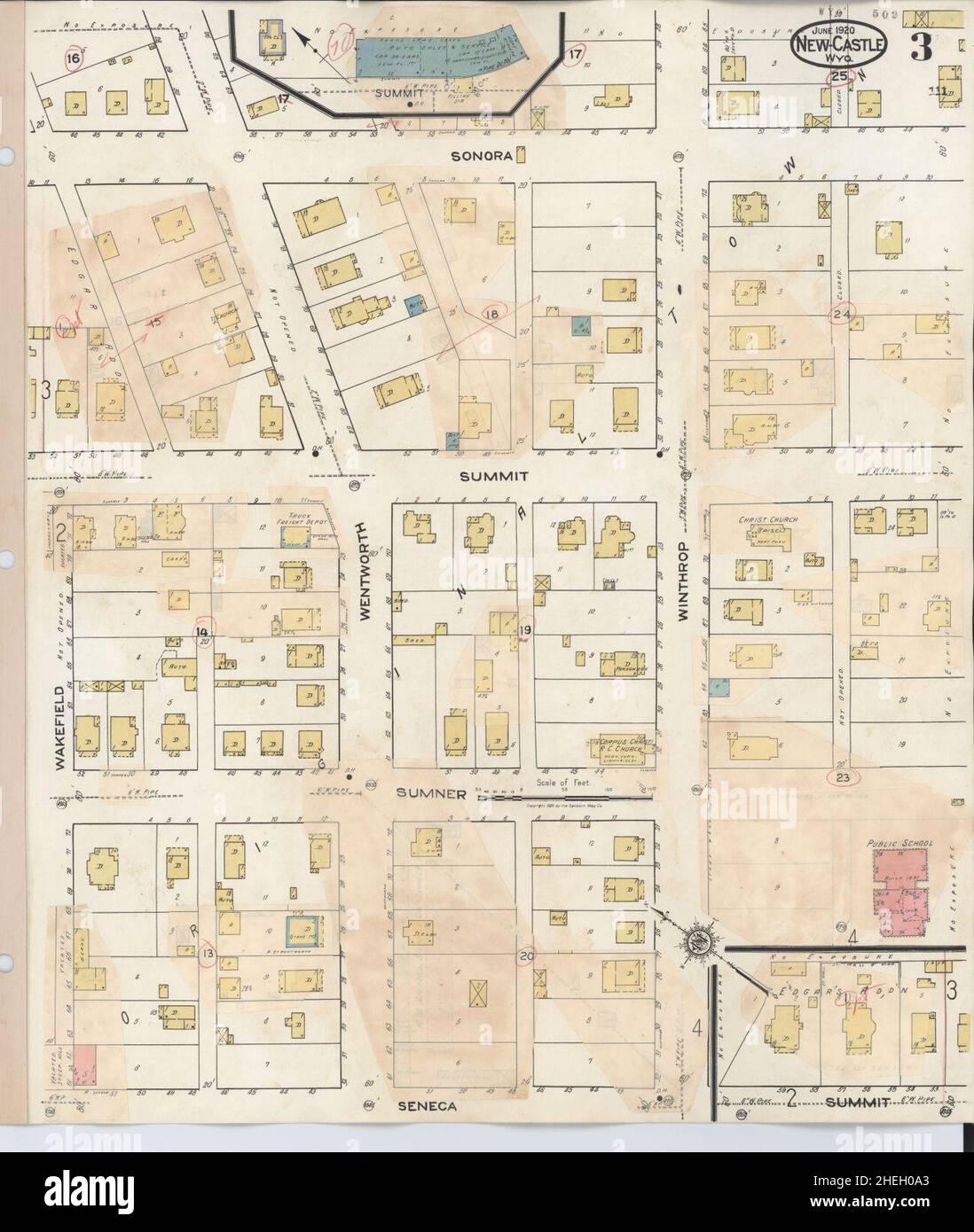Map of newcastle wyoming hi-res stock photography and images - Alamy