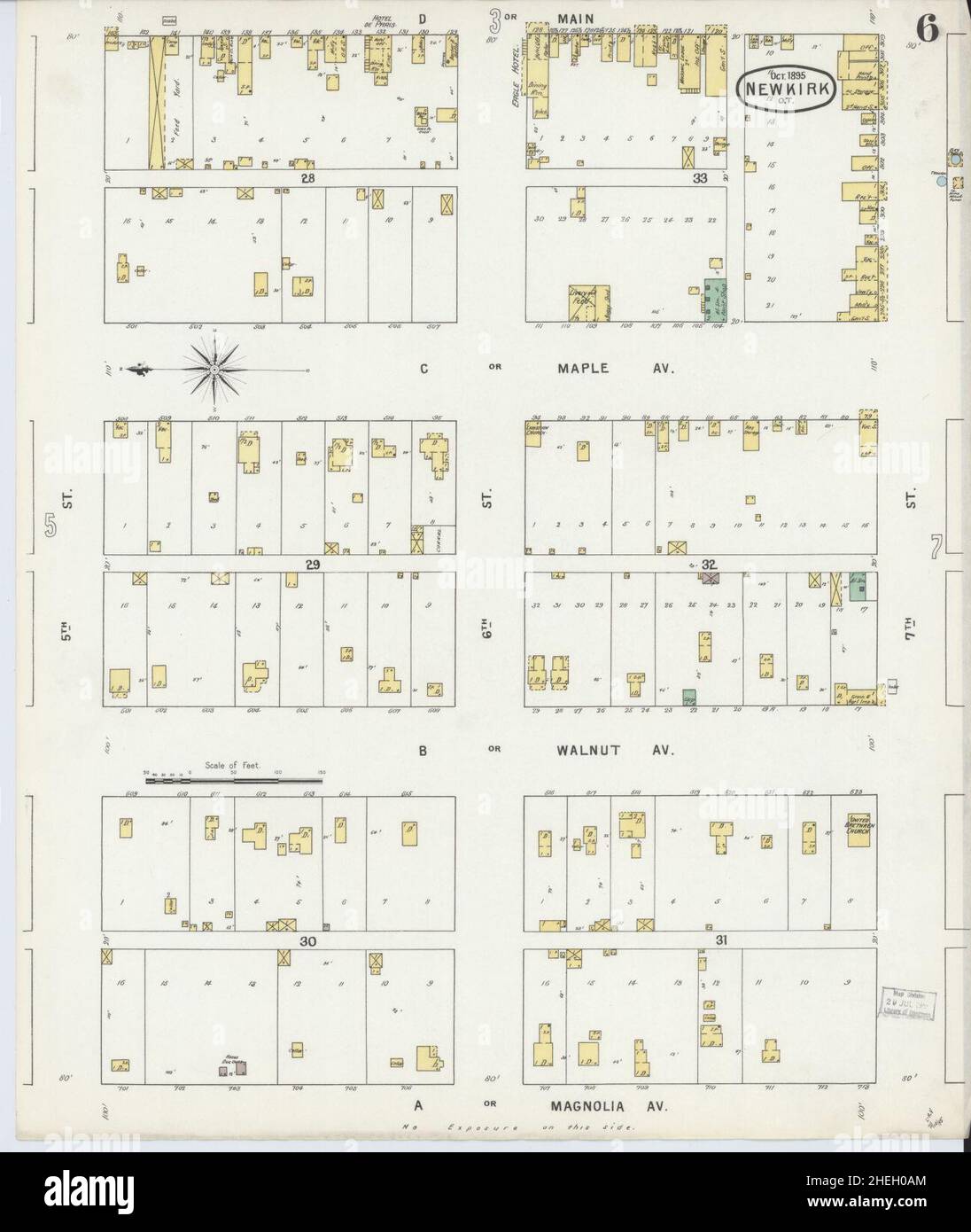 Newkirk map hi-res stock photography and images - Alamy