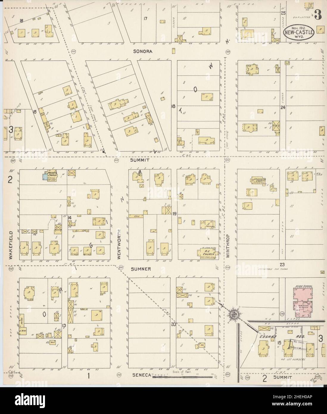 Map of newcastle wyoming hi-res stock photography and images - Alamy