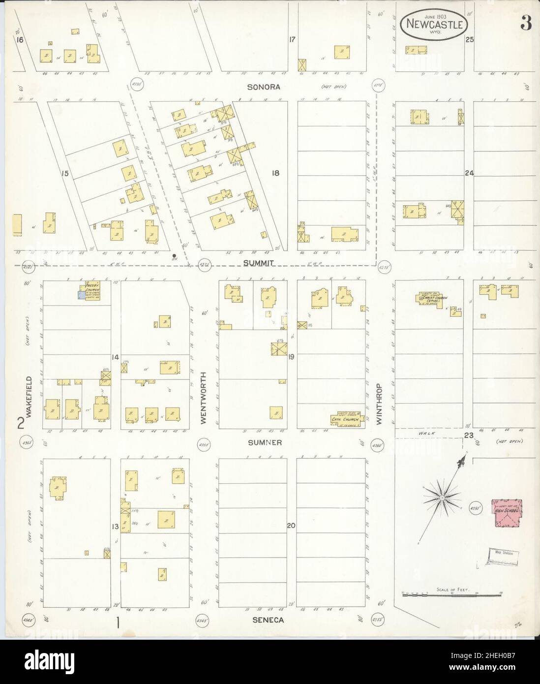 Map of newcastle wyoming hi-res stock photography and images - Alamy