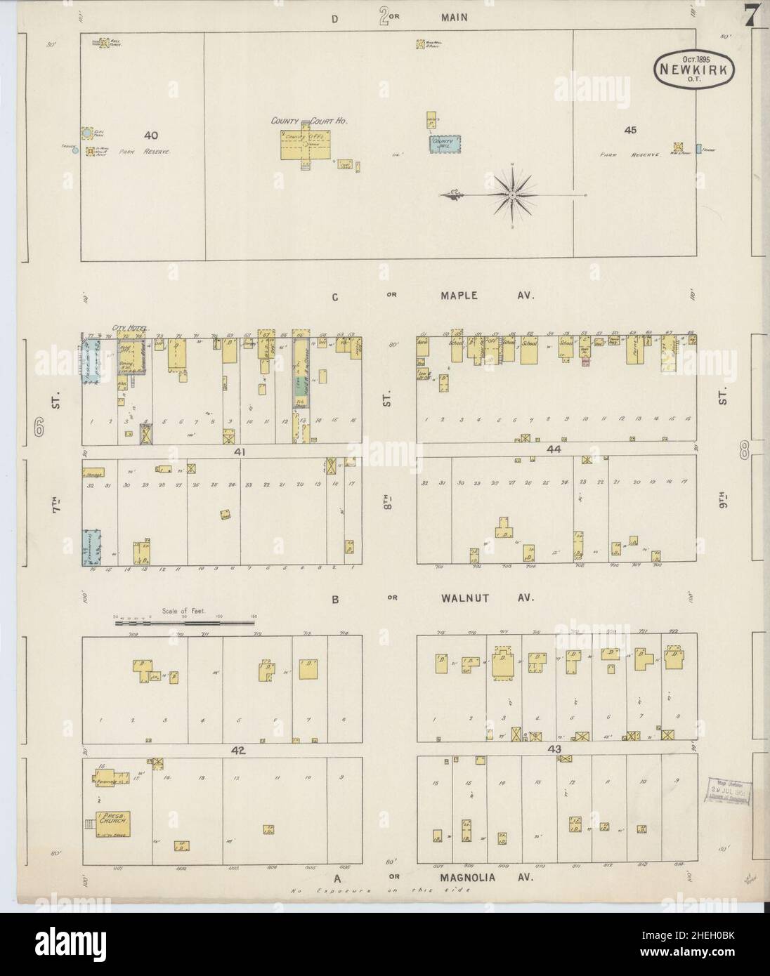 Newkirk map hi-res stock photography and images - Alamy