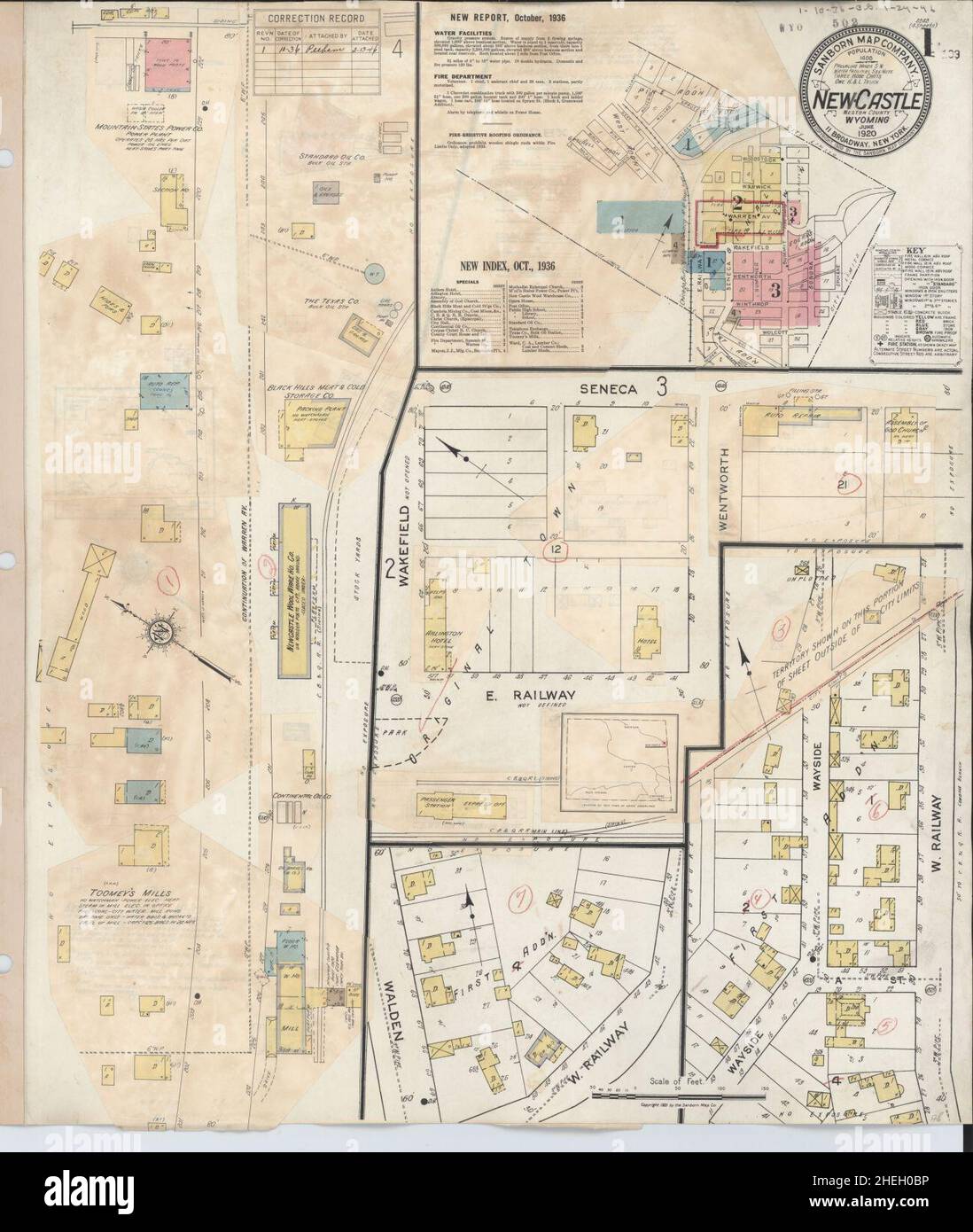 Map of newcastle wyoming hi-res stock photography and images - Alamy