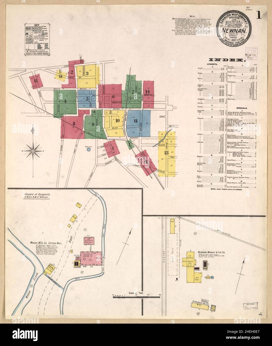 Newnan georgia map hi-res stock photography and images - Alamy