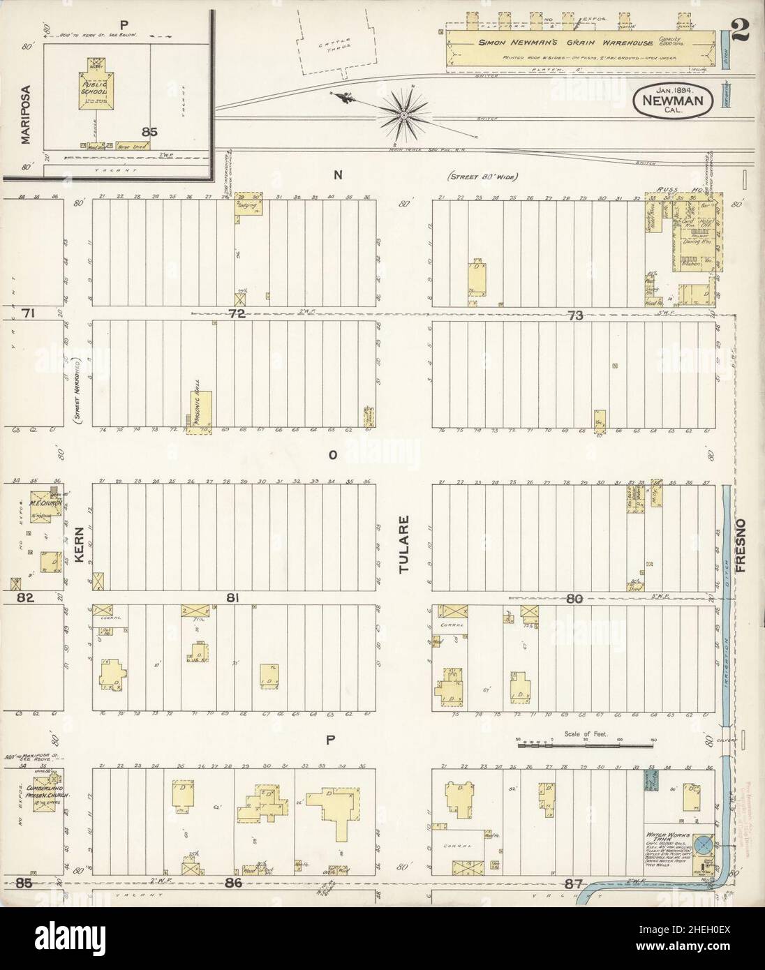 Newman california map hi-res stock photography and images - Alamy