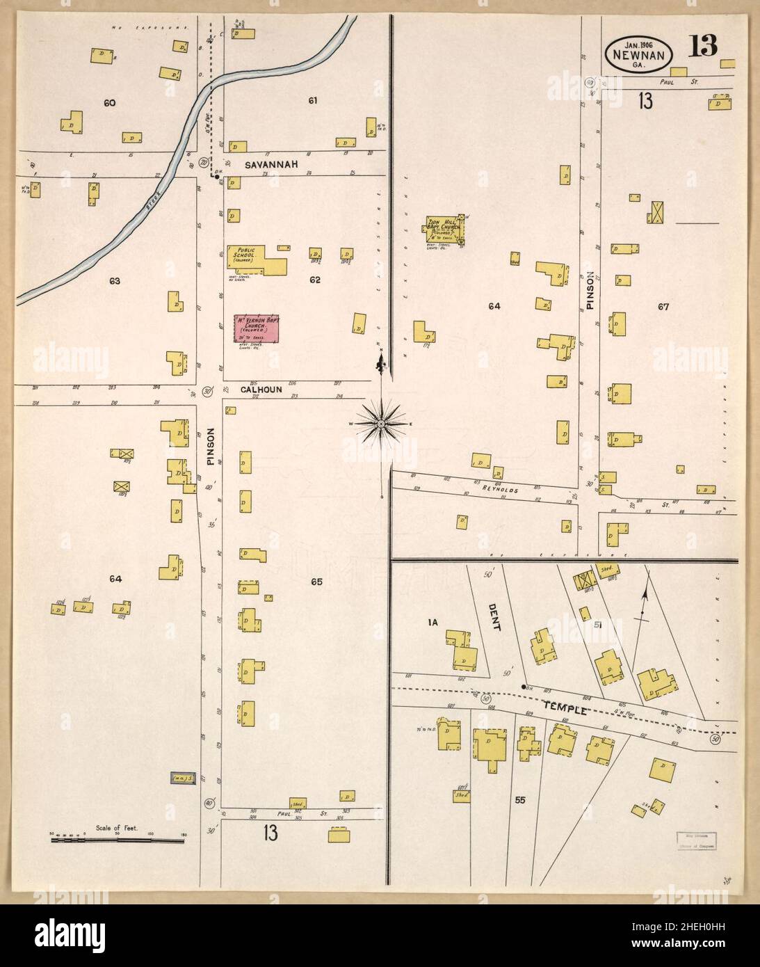 Newnan georgia map hi-res stock photography and images - Alamy