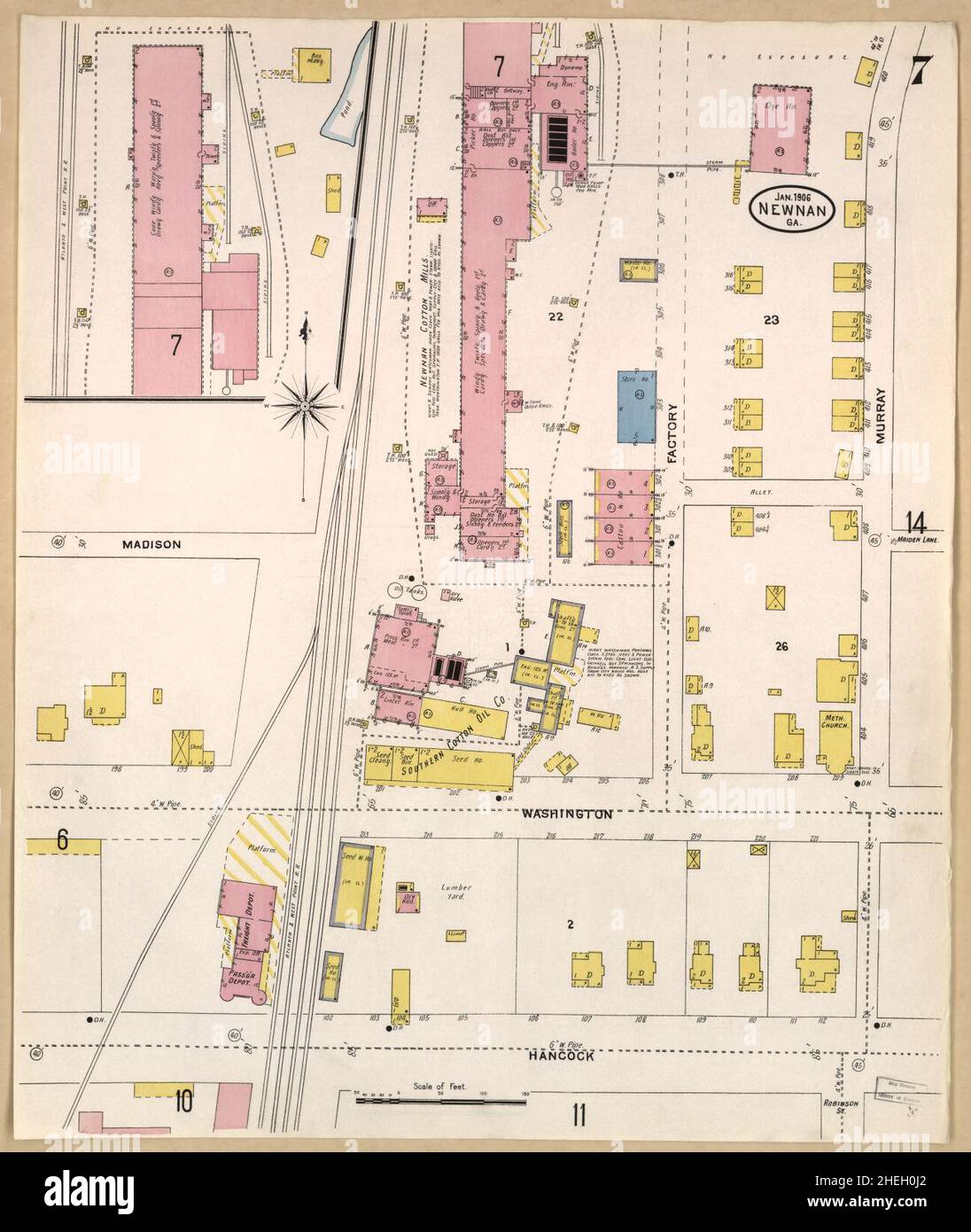 Newnan georgia map hi-res stock photography and images - Alamy