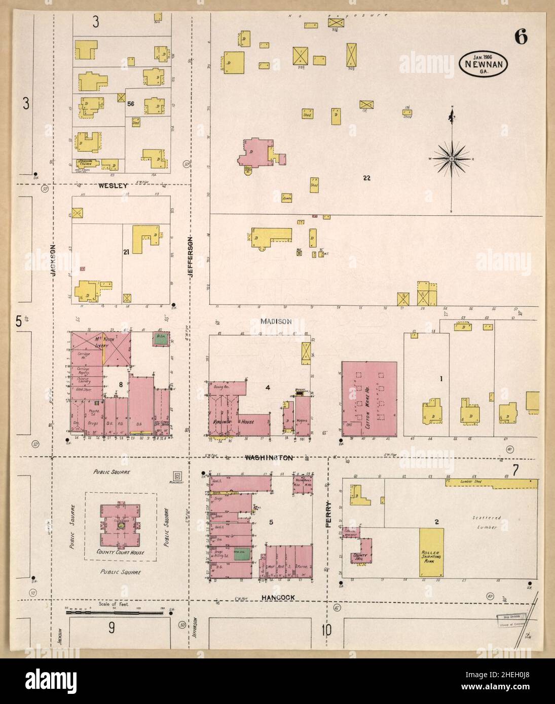 Newnan georgia map hi-res stock photography and images - Alamy