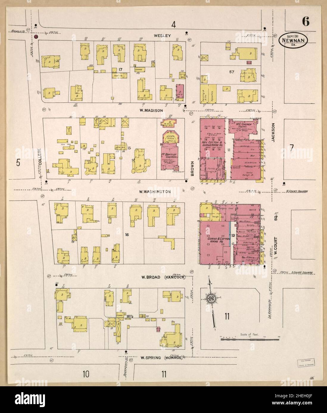 Newnan georgia map hi-res stock photography and images - Alamy