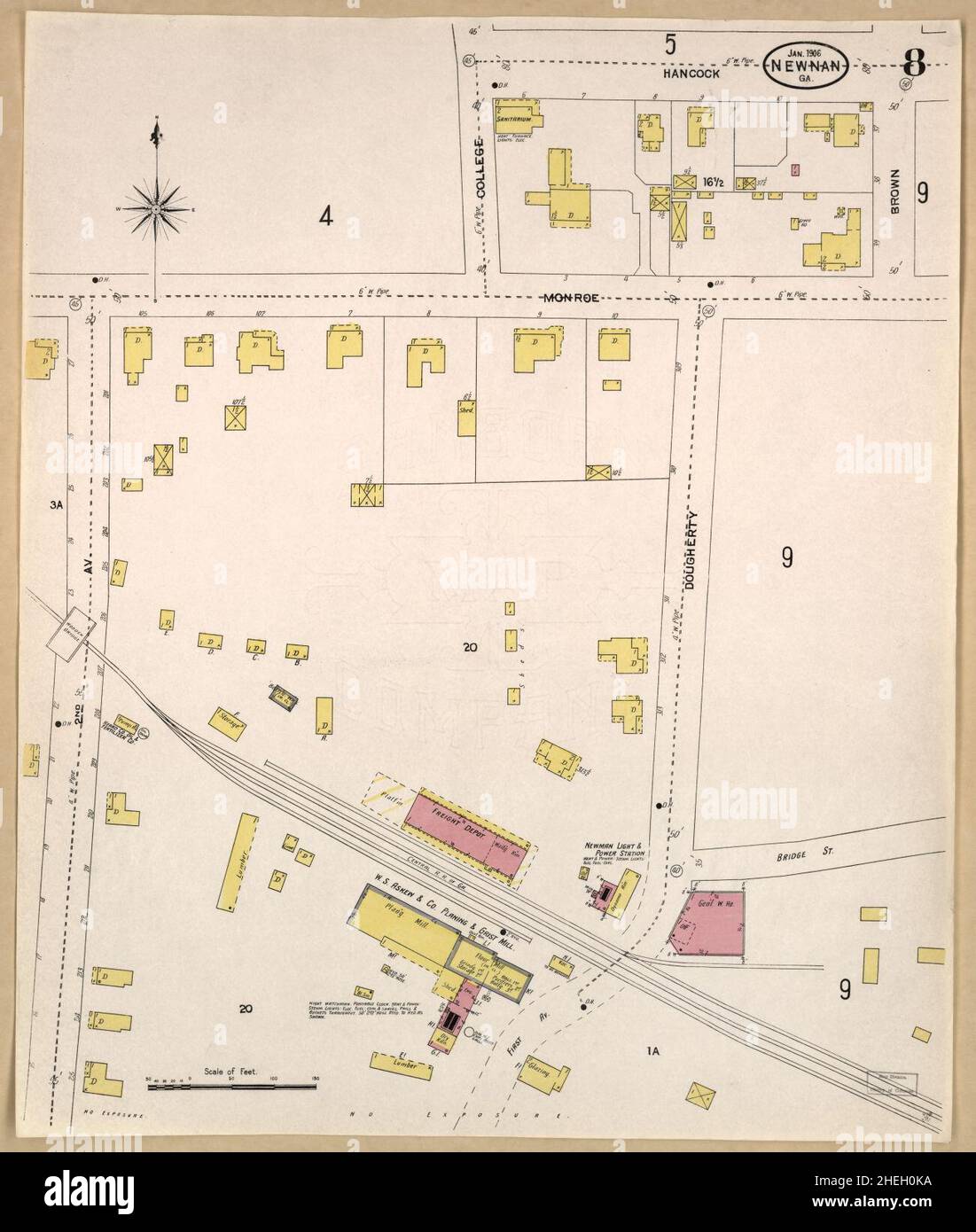 Newnan georgia map hi-res stock photography and images - Alamy