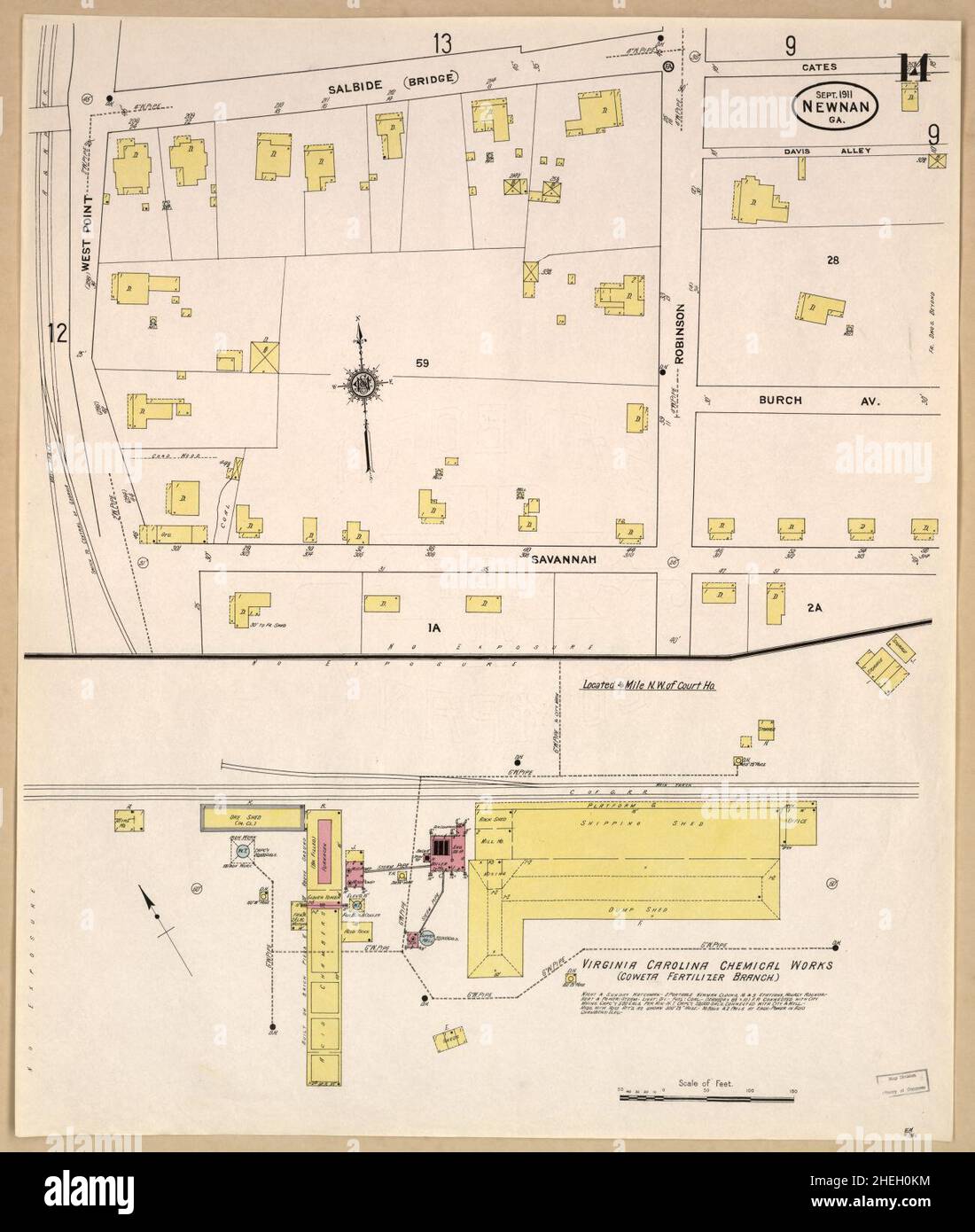 Newnan georgia map hi-res stock photography and images - Alamy