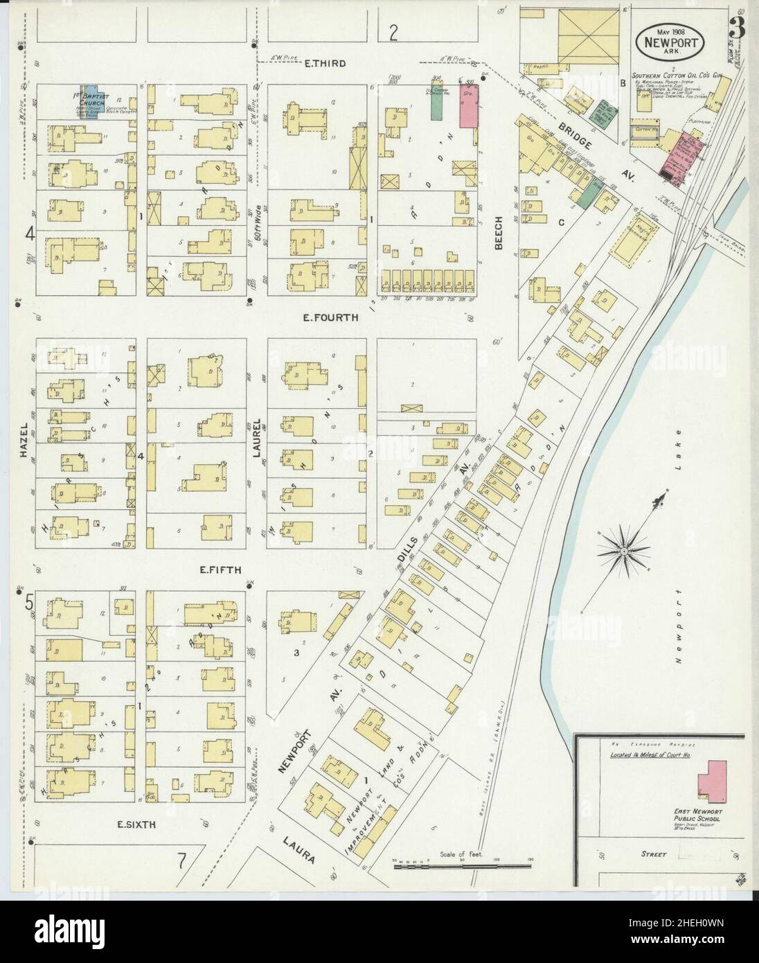 Map of newport arkansas hi-res stock photography and images - Alamy