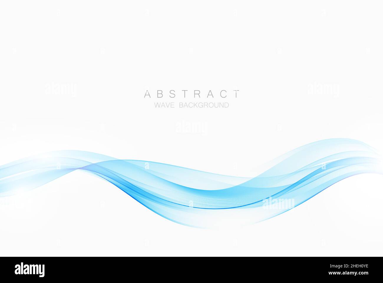 Abstract blue wave background. Transparent blue lines Stock Vector ...
