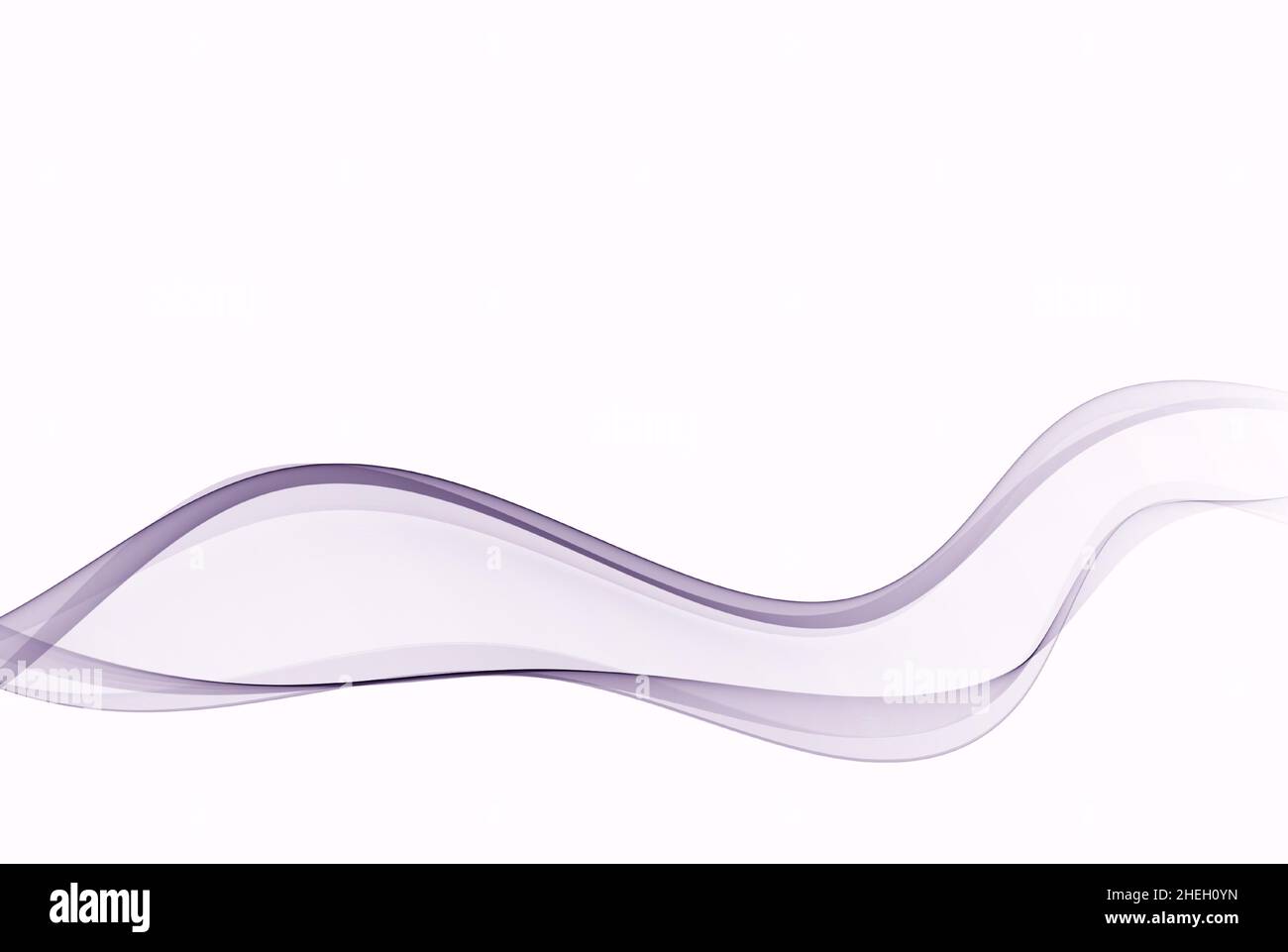 Abstract transparent flow of blue waves on a white background. Design ...