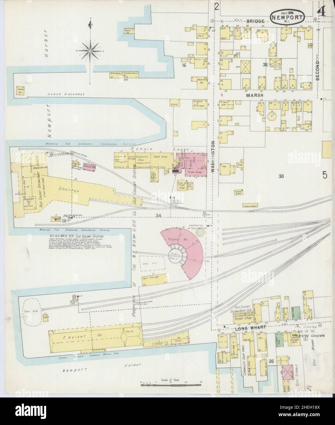 Sanborn Fire Insurance Map from Newport, Newport County, Rhode Island ...