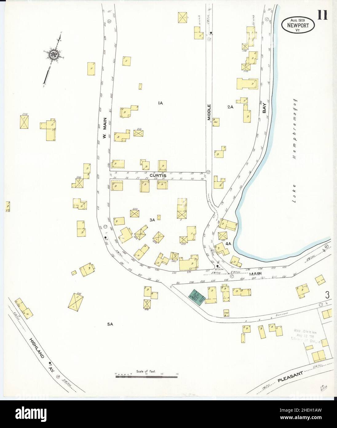 Sanborn Fire Insurance Map from Newport, Orleans County, Vermont Stock ...