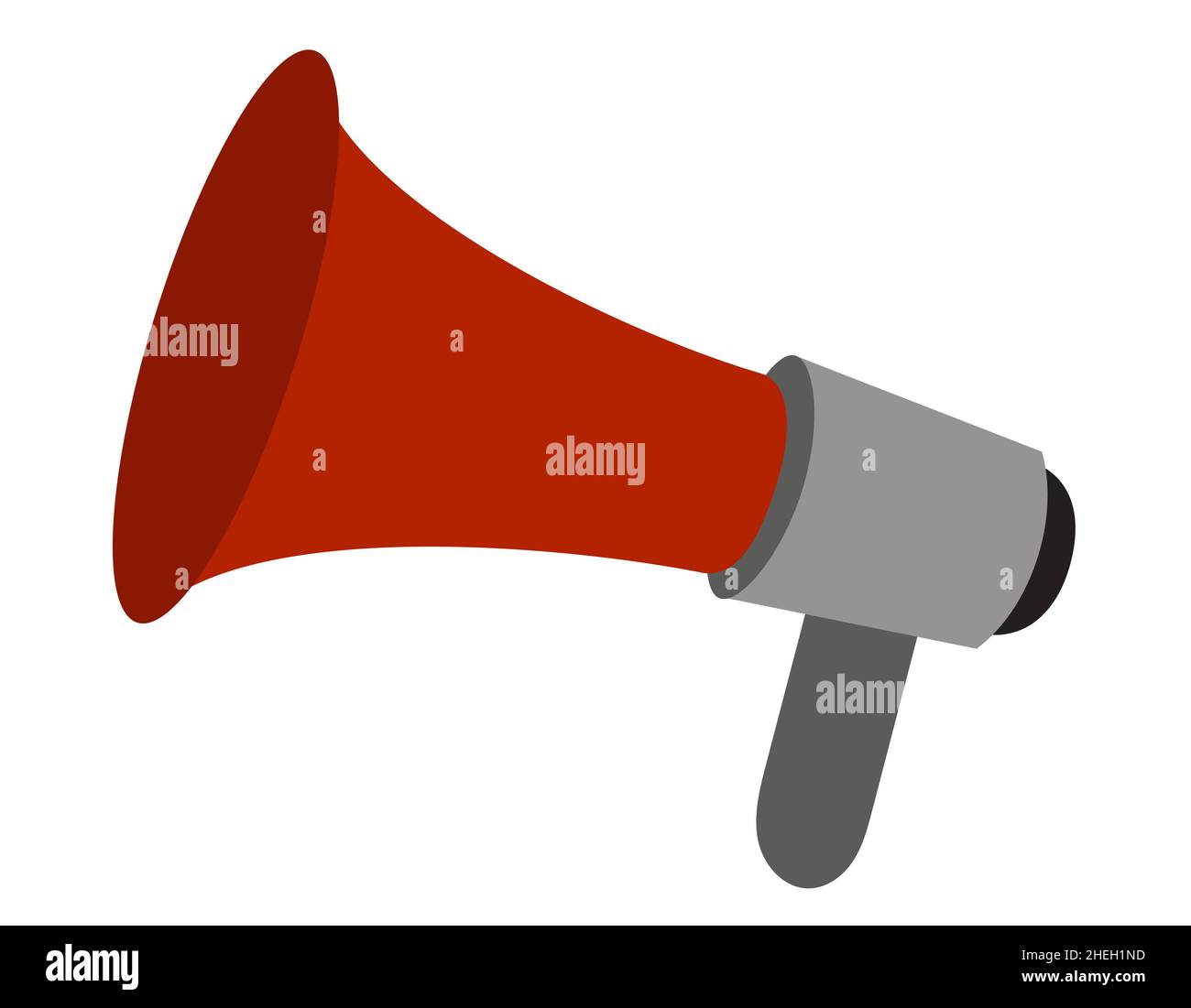 Classic loudspeaker in cartoon style. Firefighter equipment Stock ...