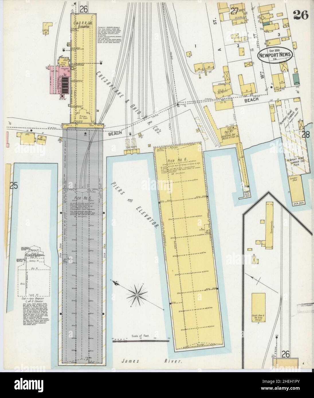 Sanborn Fire Insurance Map from Newport News, Independent Cities ...
