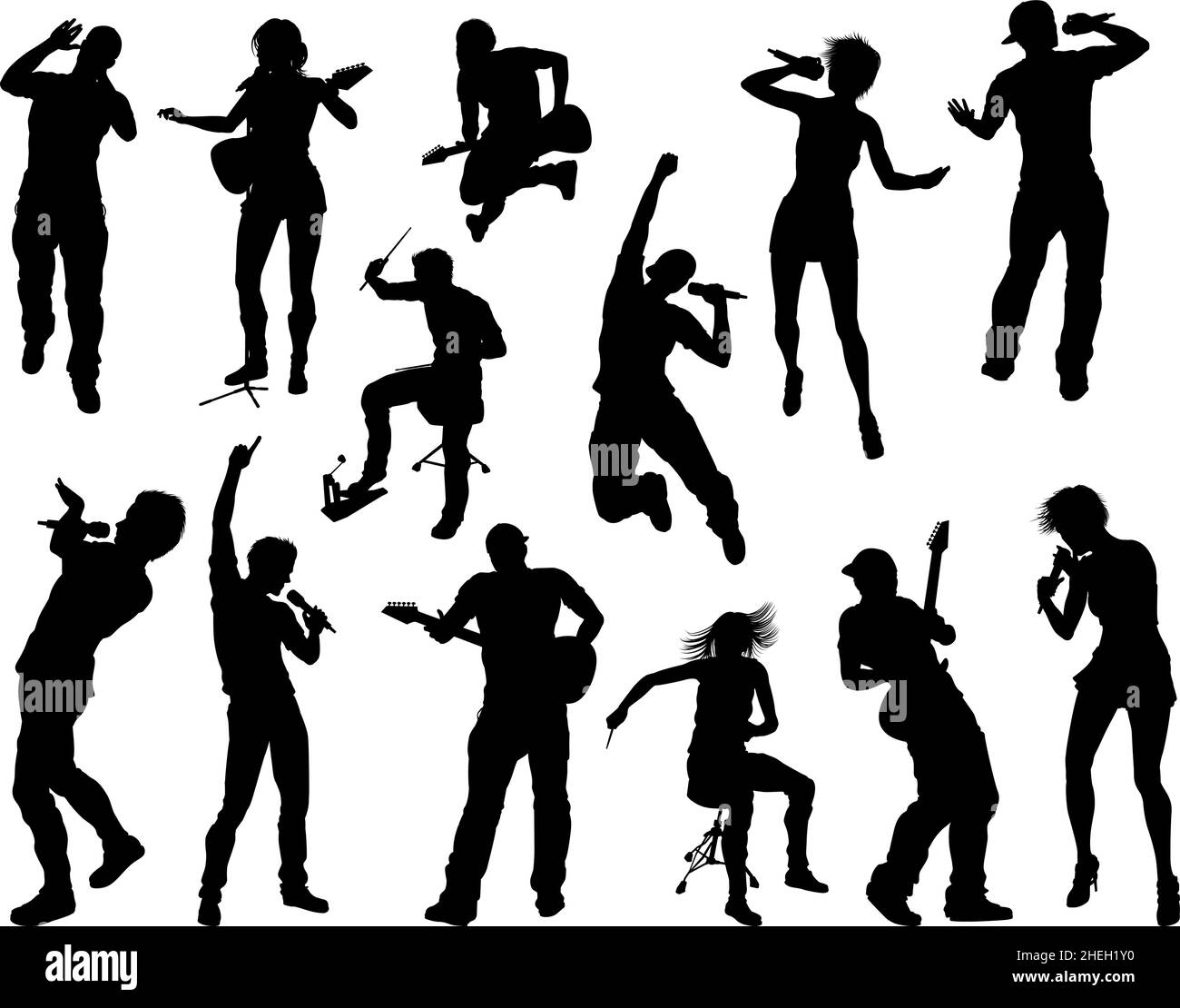Pop rock band group Cut Out Stock Images & Pictures - Alamy