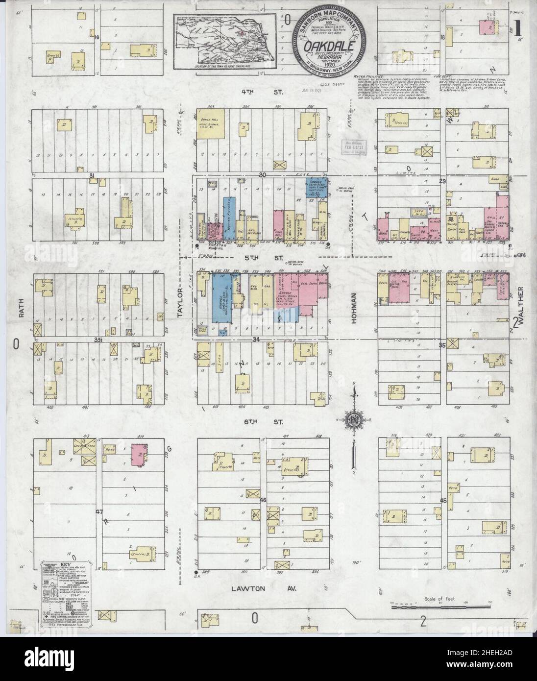 Map of oakdale hi-res stock photography and images - Alamy