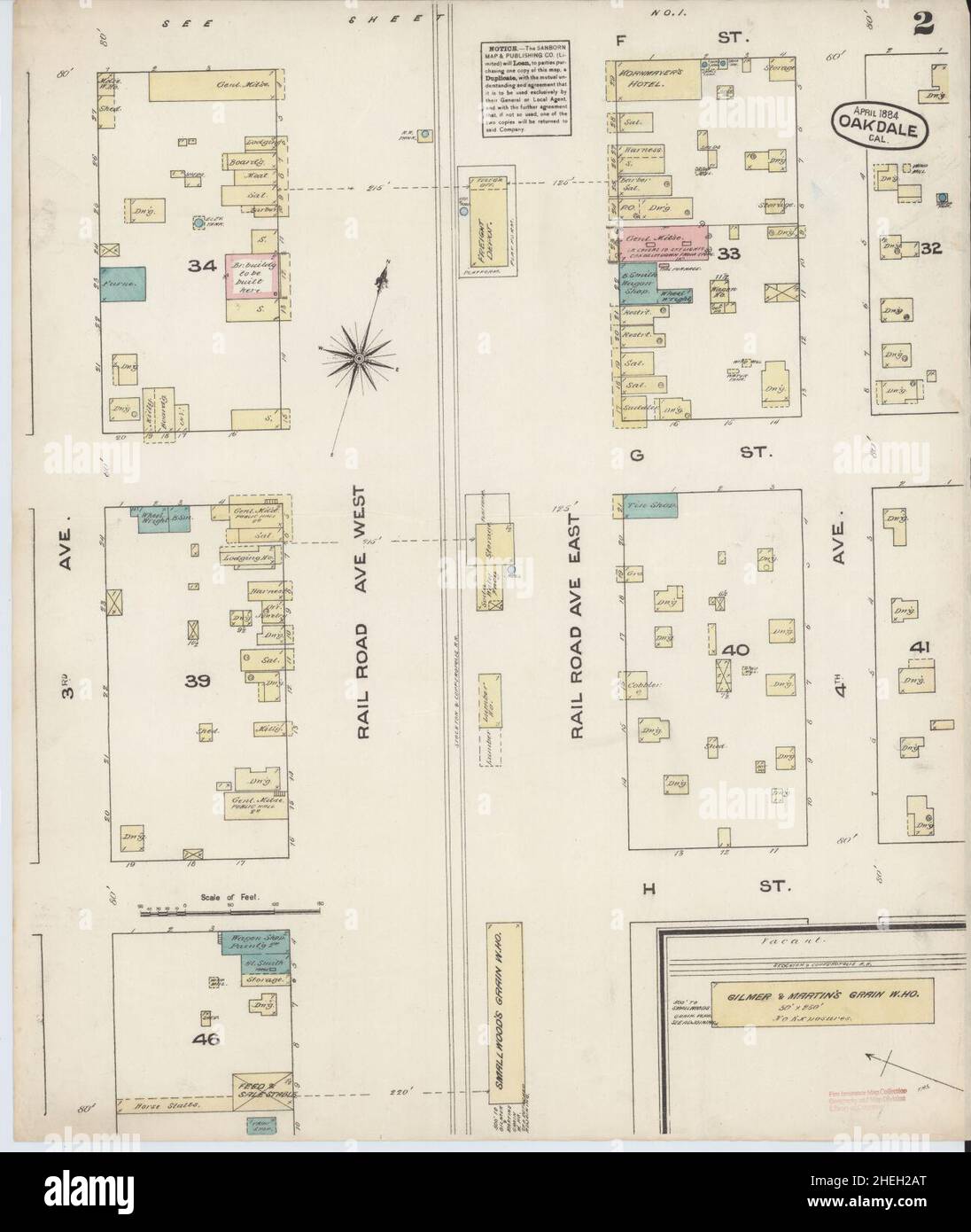 Sanborn Fire Insurance Map from Oakdale, Stanislaus County, California ...