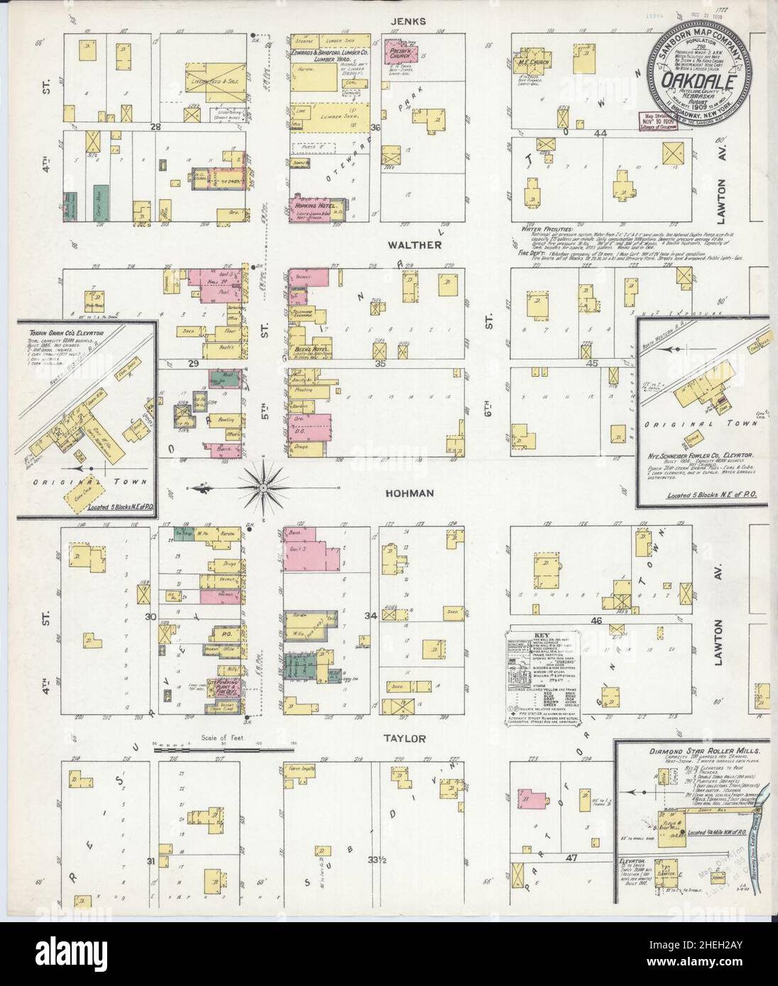 Map of oakdale hi-res stock photography and images - Alamy