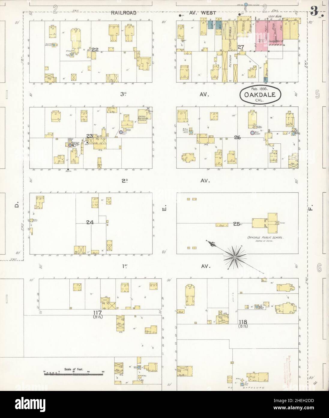 Sanborn Fire Insurance Map from Oakdale, Stanislaus County, California ...