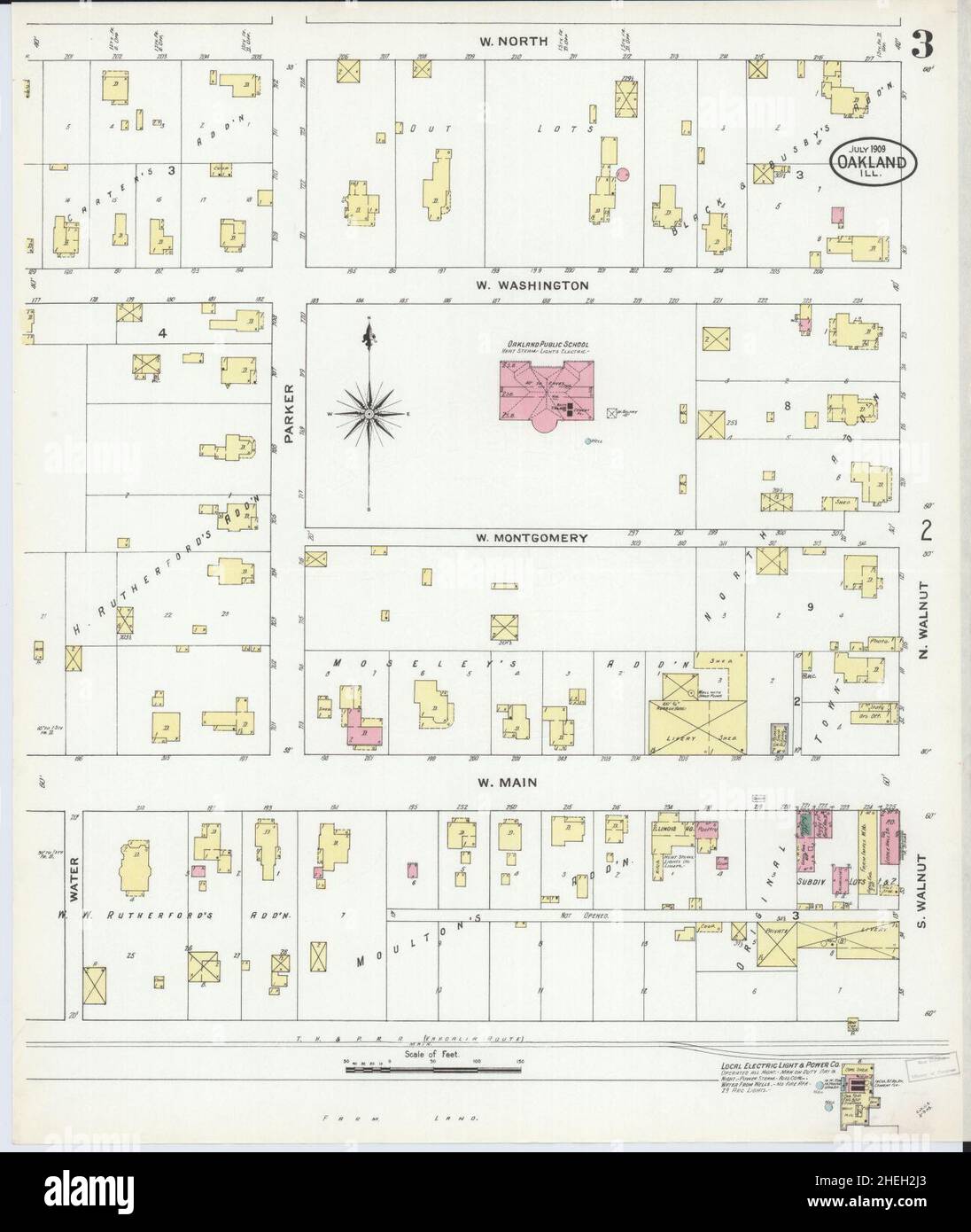 Coles county map hi-res stock photography and images - Alamy