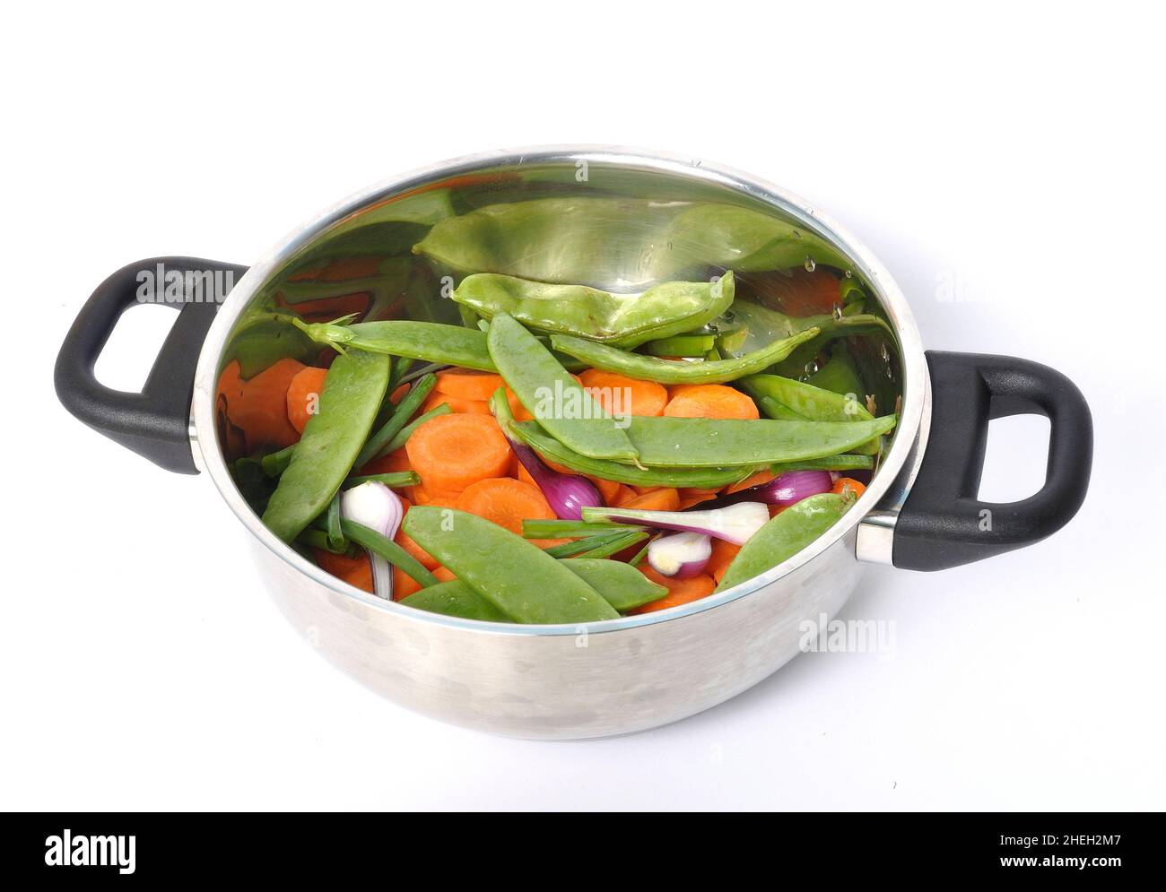 mixed vegetables in a pot Stock Photo - Alamy