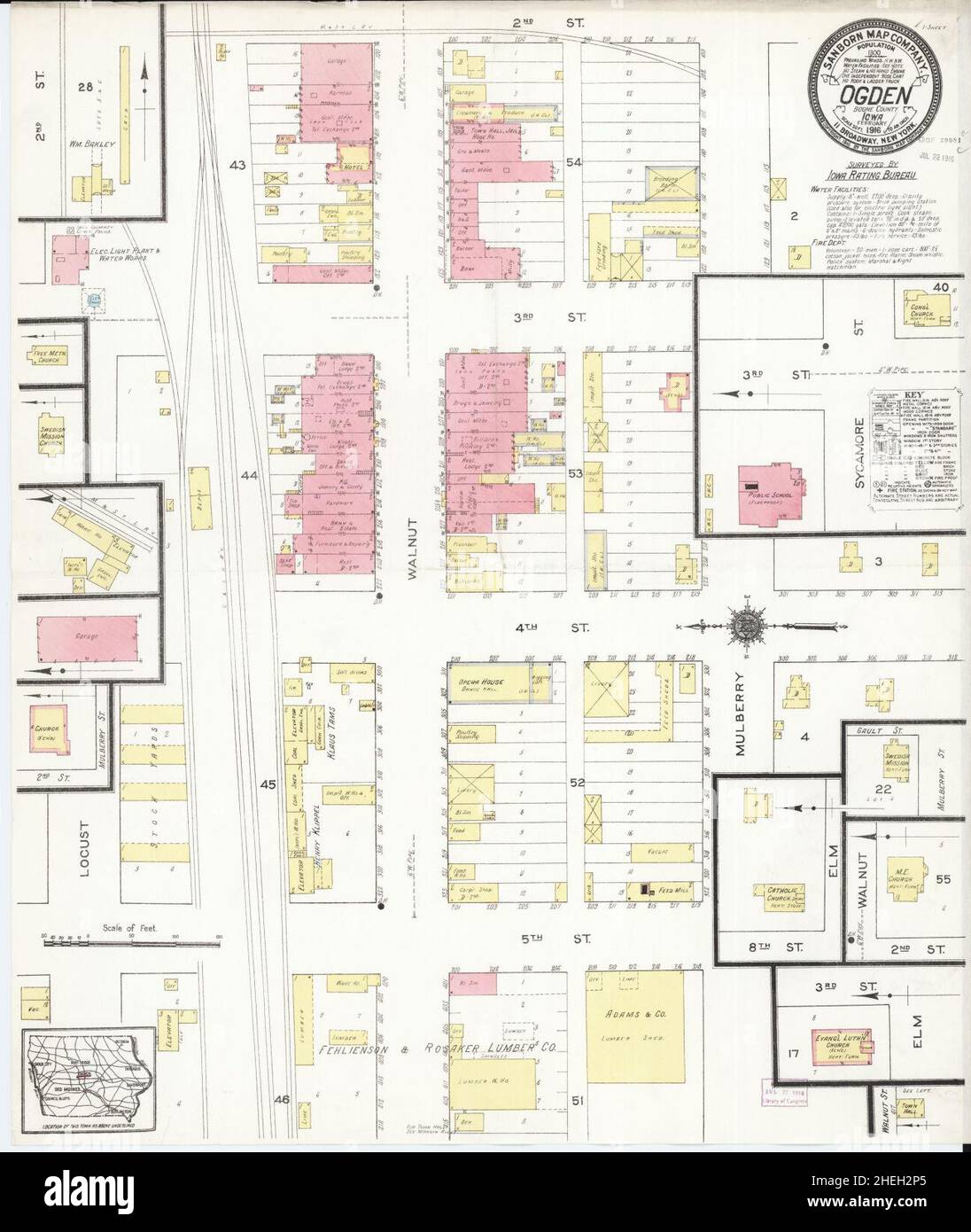 Ogden iowa map hi-res stock photography and images - Alamy