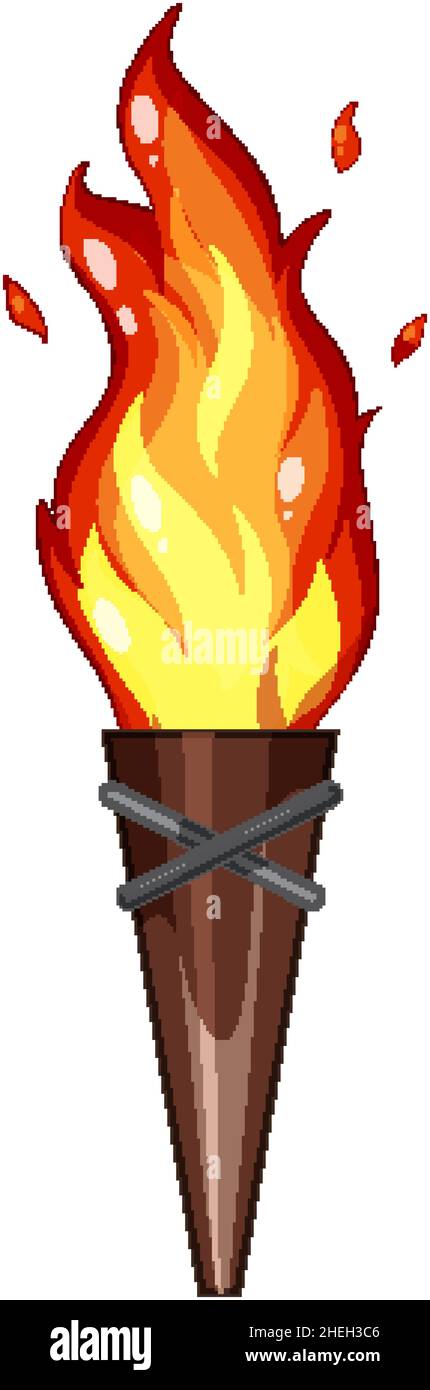 Wooden Torch Clipart