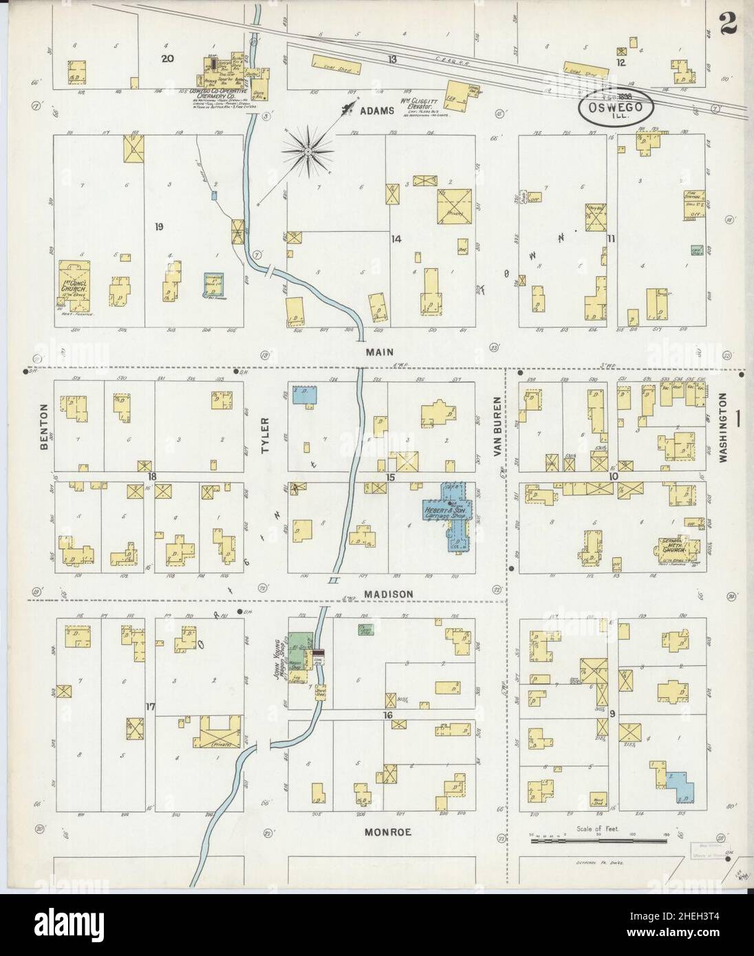 Oswego illinois map hi-res stock photography and images - Alamy