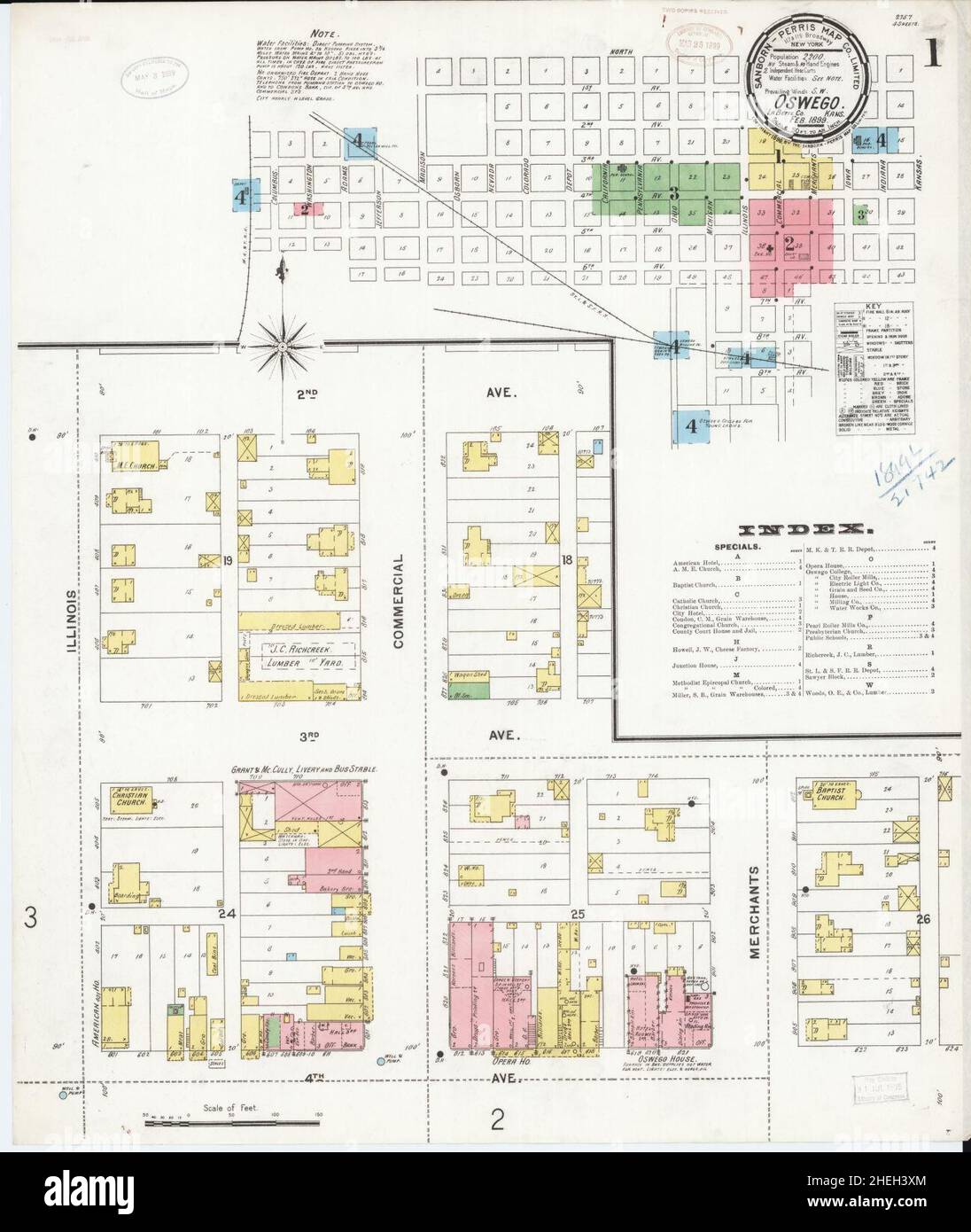 Oswego kansas map hi-res stock photography and images - Alamy