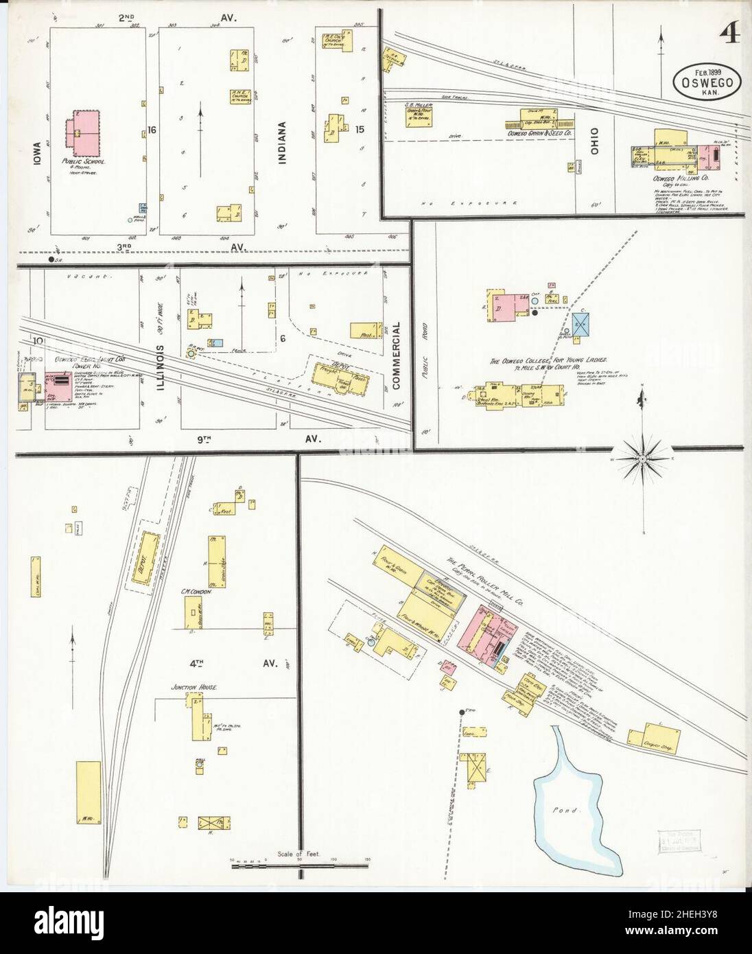 Oswego kansas map hi-res stock photography and images - Alamy