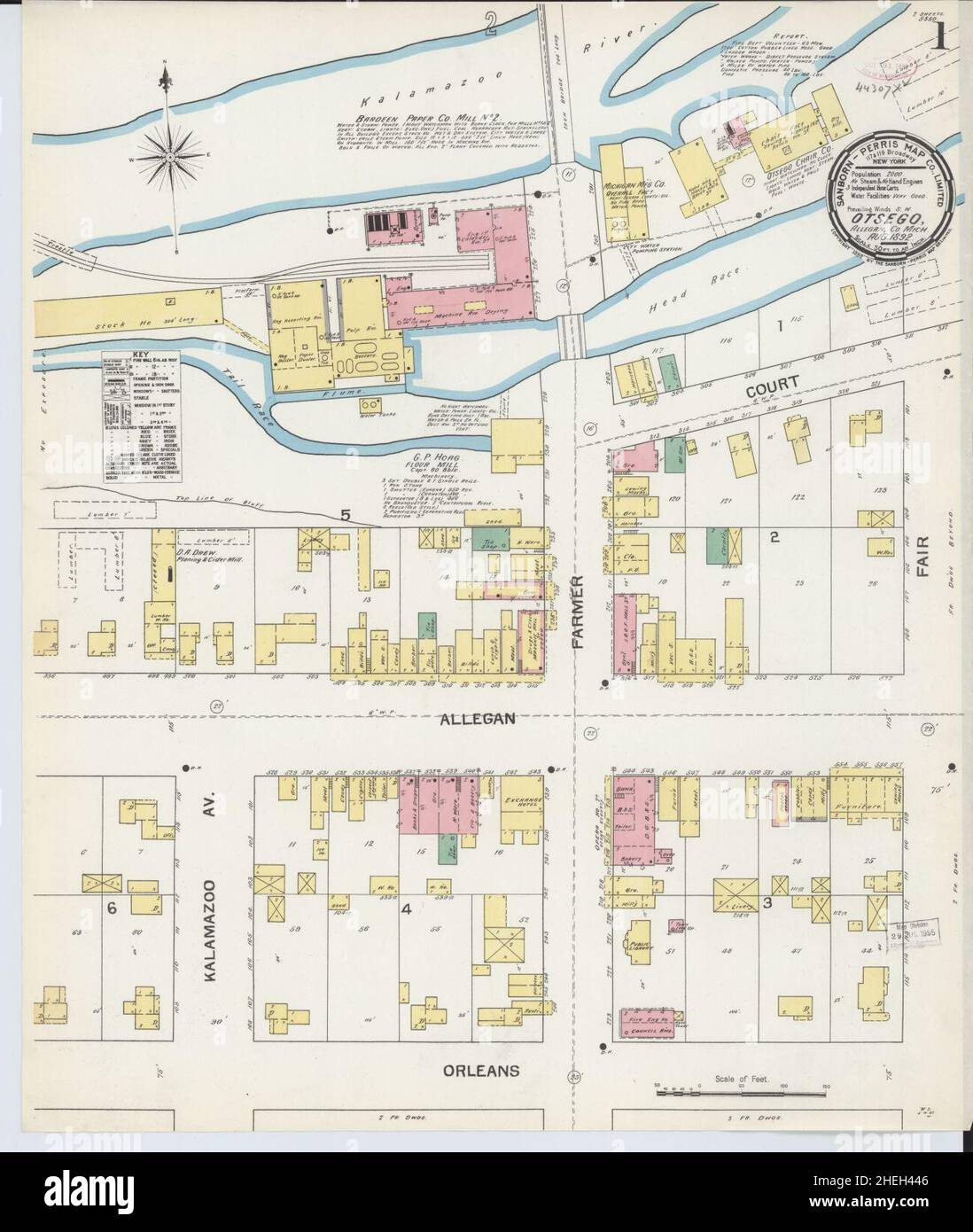 Map of allegan michigan hi-res stock photography and images - Alamy
