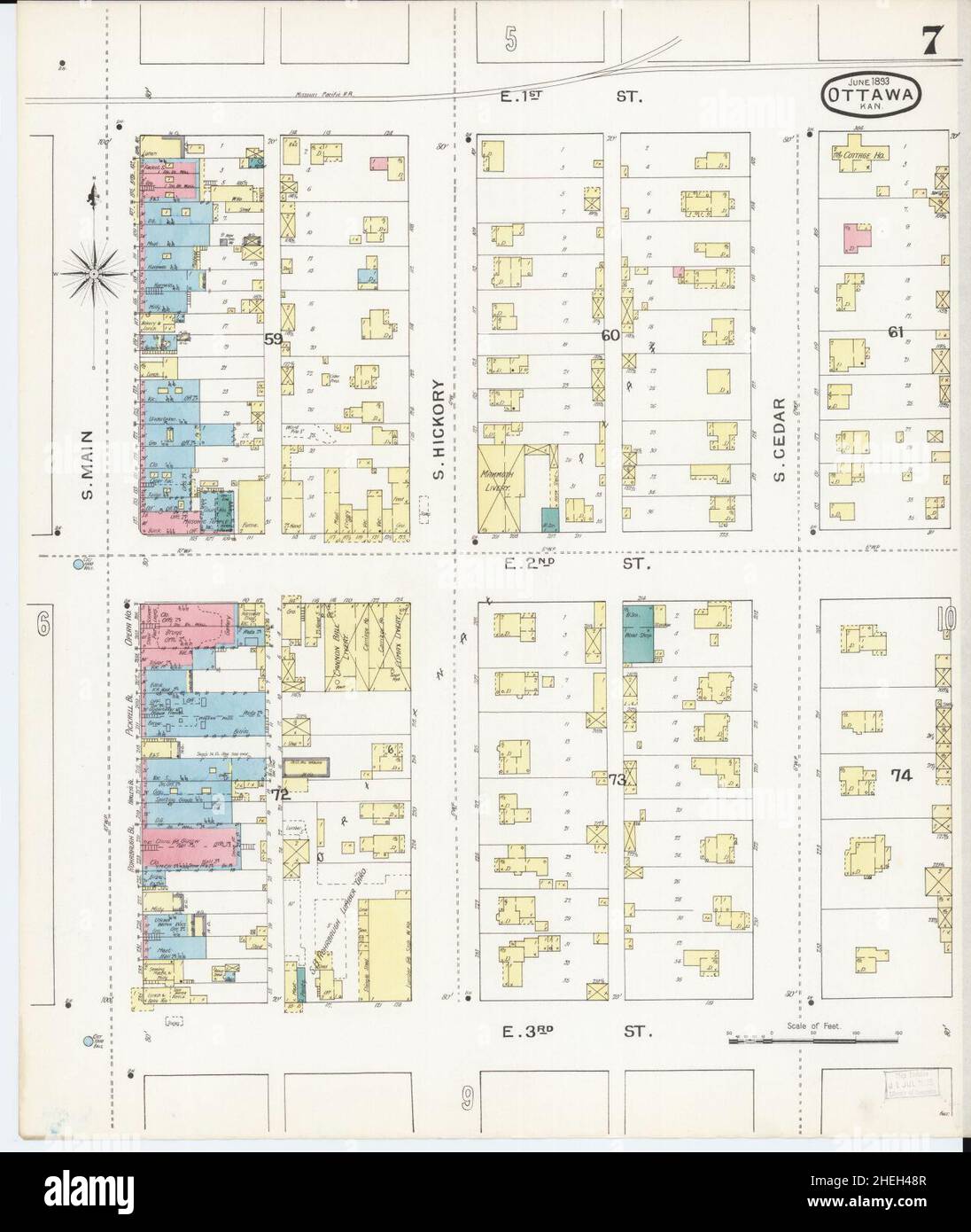 Ottawa county map hi-res stock photography and images - Alamy