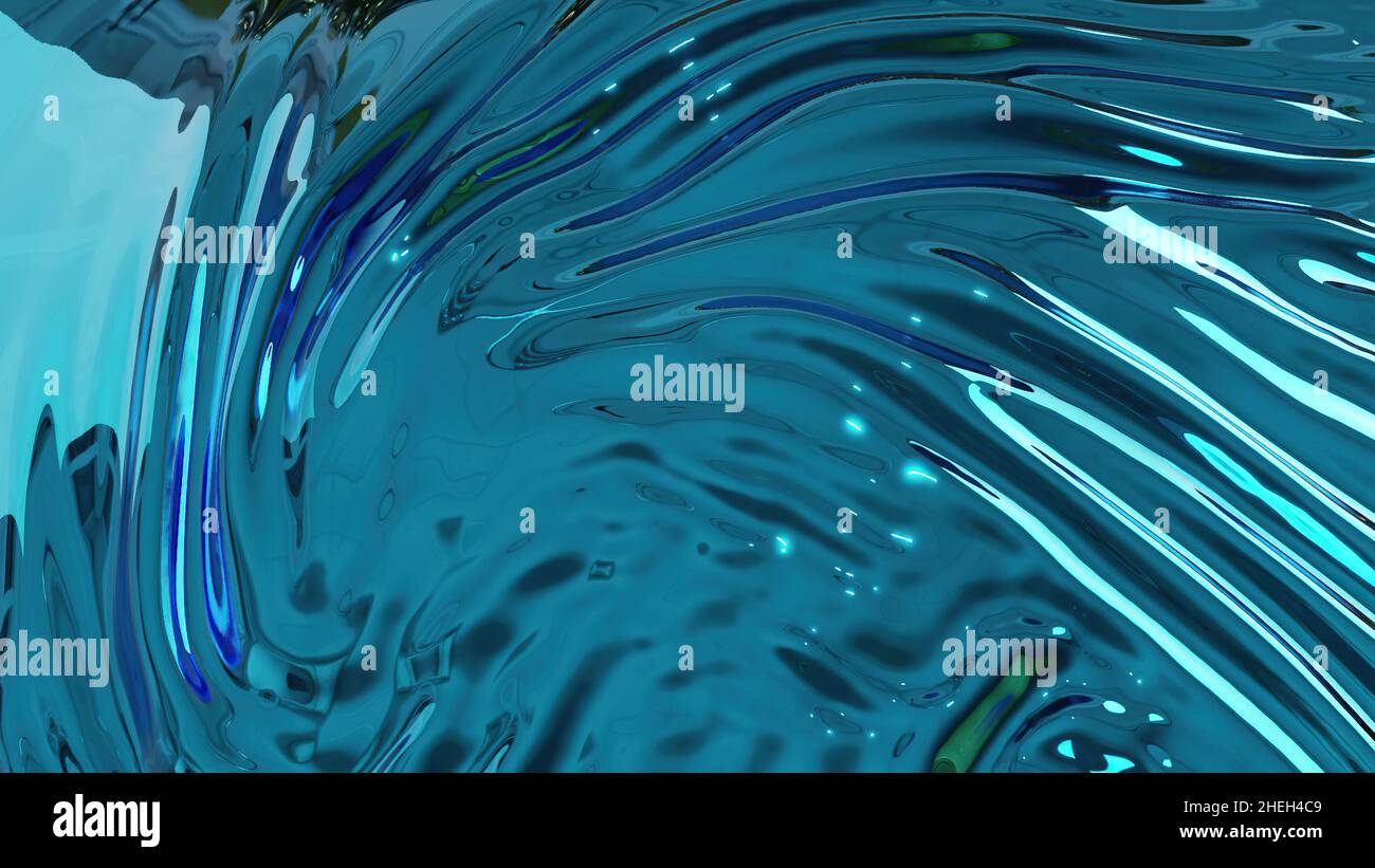 3d illustration - liquid abstract organic form Stock Photo - Alamy