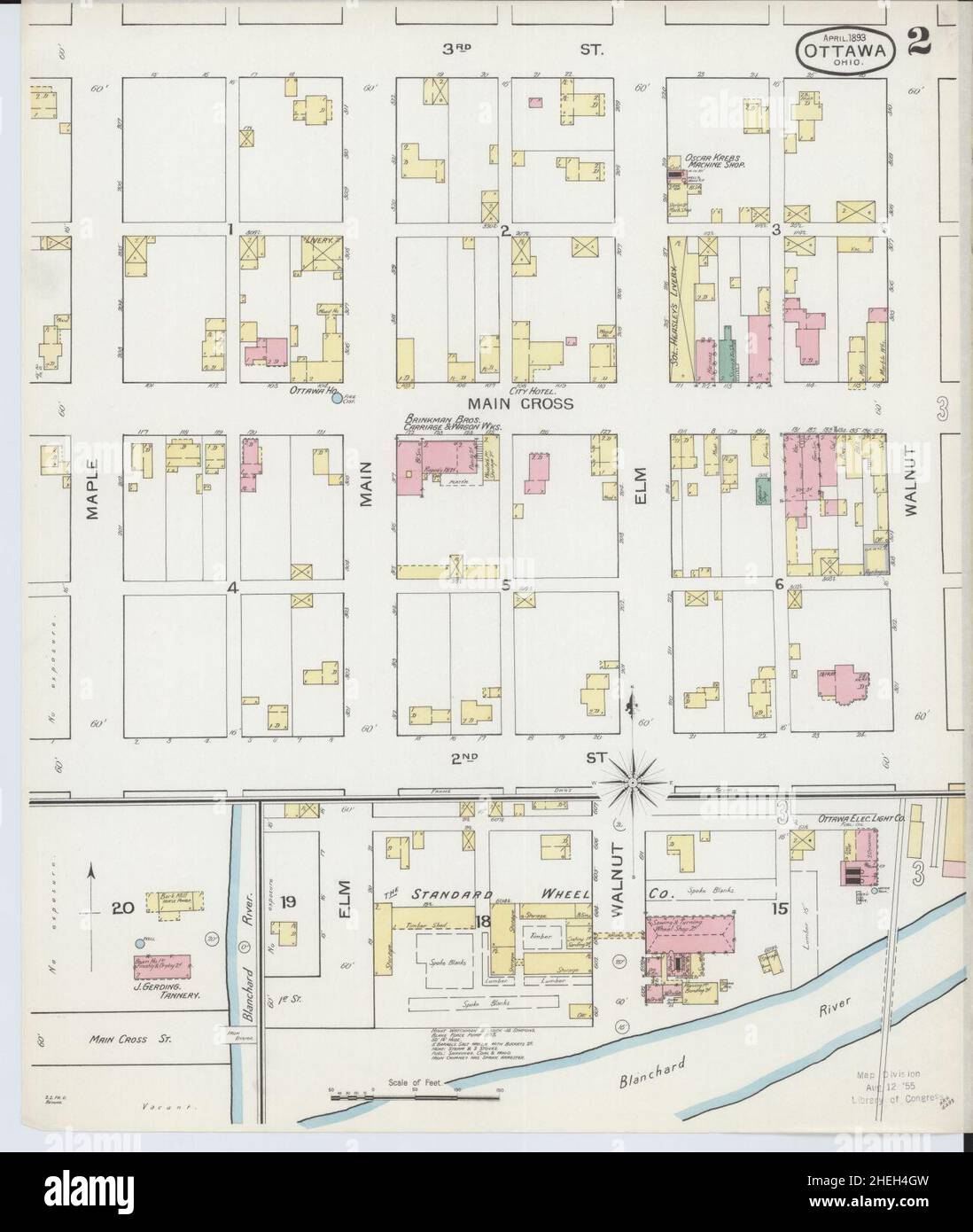 Ottawa ohio map hi-res stock photography and images - Alamy