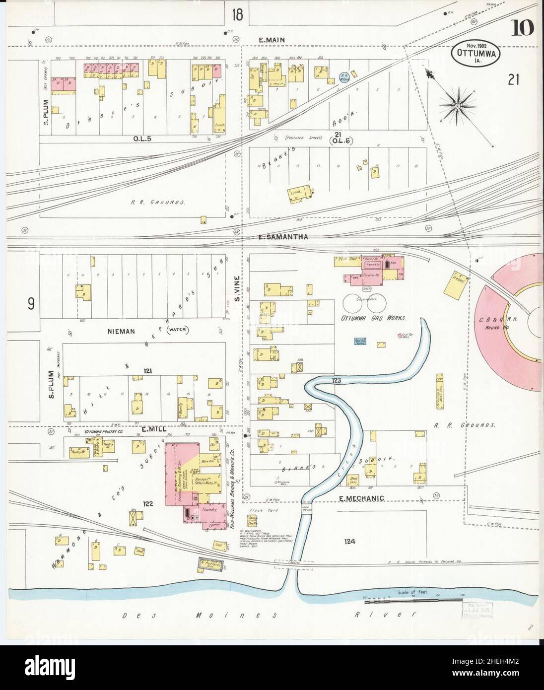 Map of ottumwa hi-res stock photography and images - Alamy