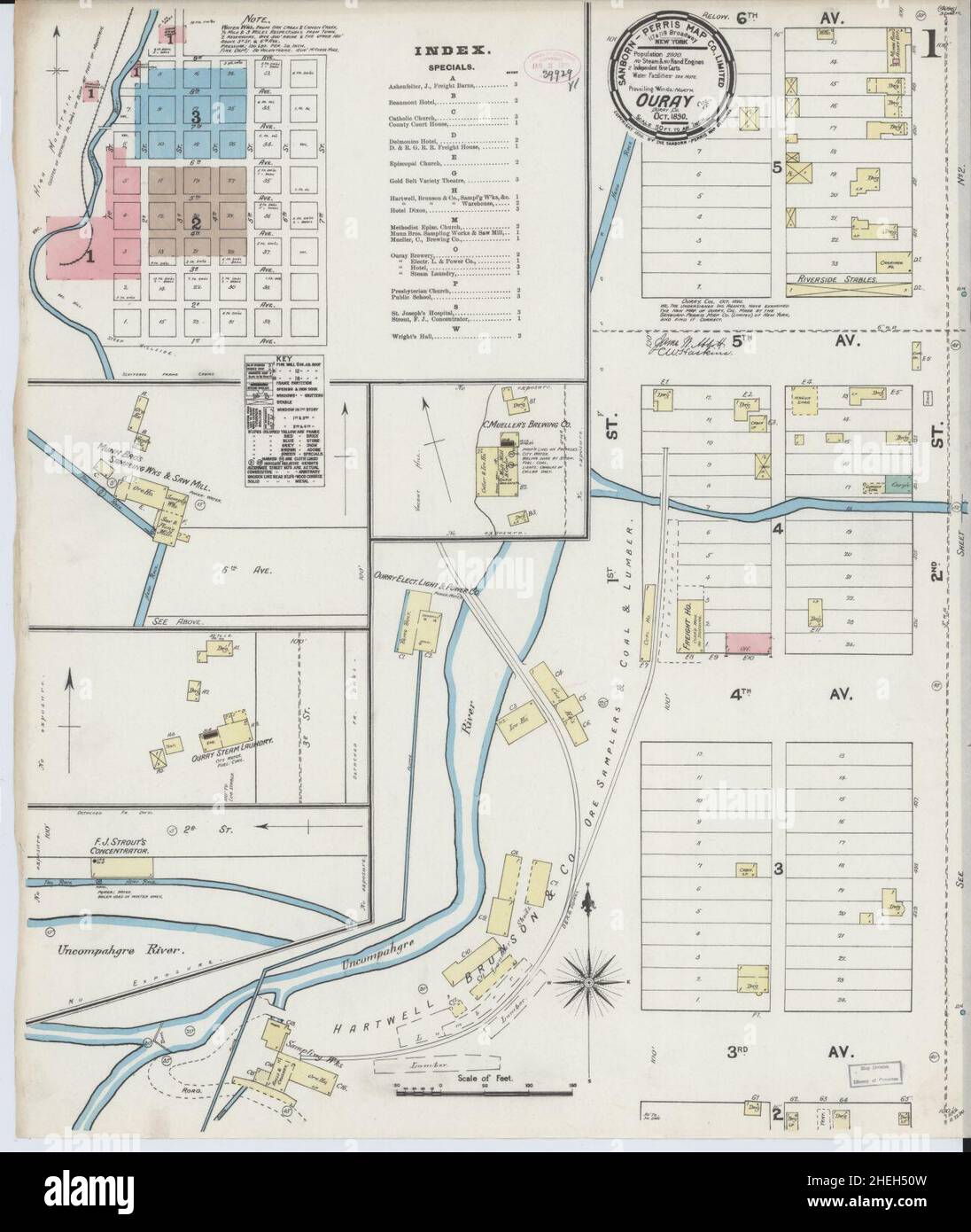Ouray map High Resolution Stock Photography and Images - Alamy