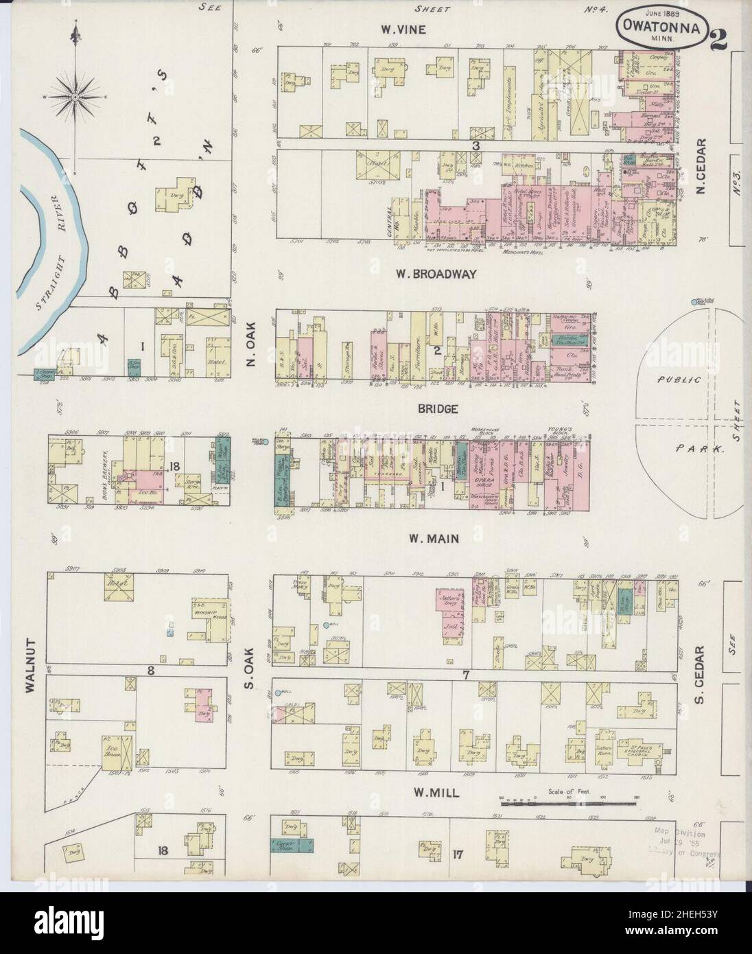 Map of owatonna hi-res stock photography and images - Alamy